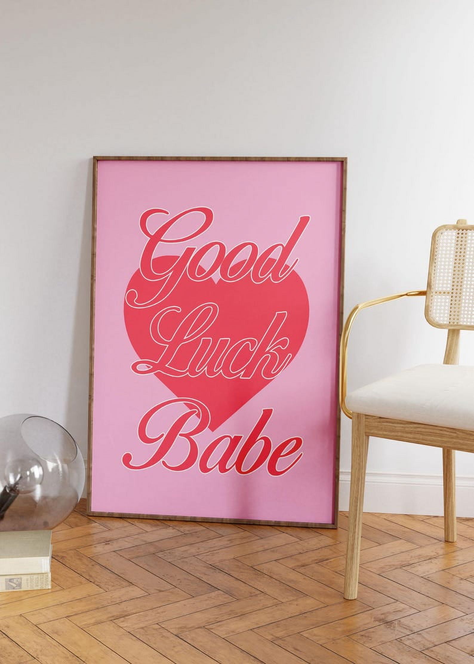 POSTER Good Luck Babe Wall Print, , Retro Wall Art, Printables, Poster ...