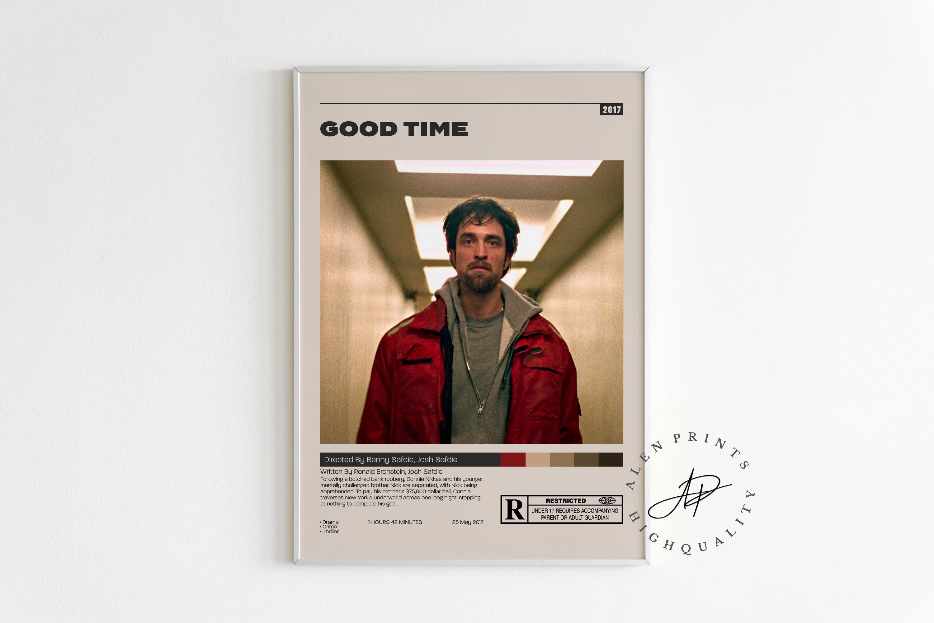 POSTER Good Time Poster, Benny Safdie,Josh Safdie, Minimalist Tv Series ...