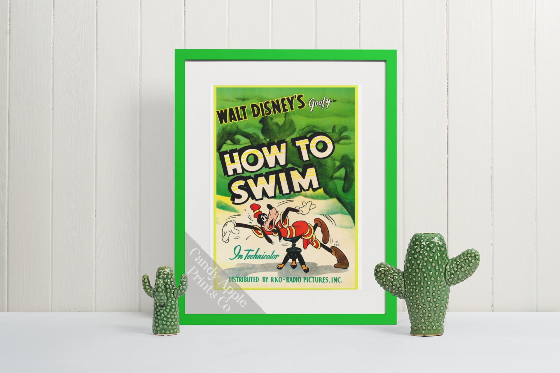 POSTER Goofy - How to Swim Poster, Goofy Poster, Goofy Print, Baseball ...