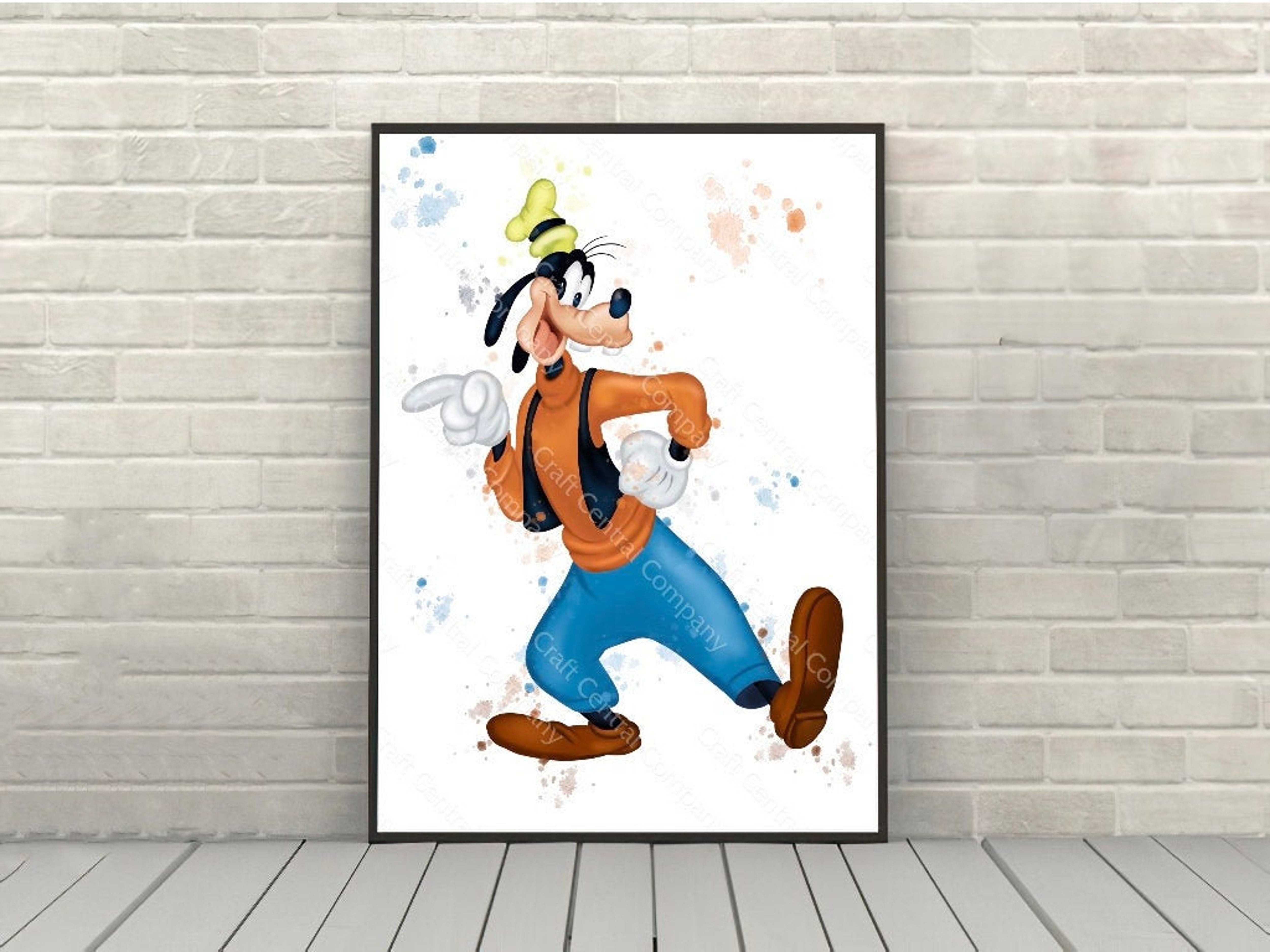 POSTER Goofy Poster Vintage Disney Movie Poster Disney Character Water ...