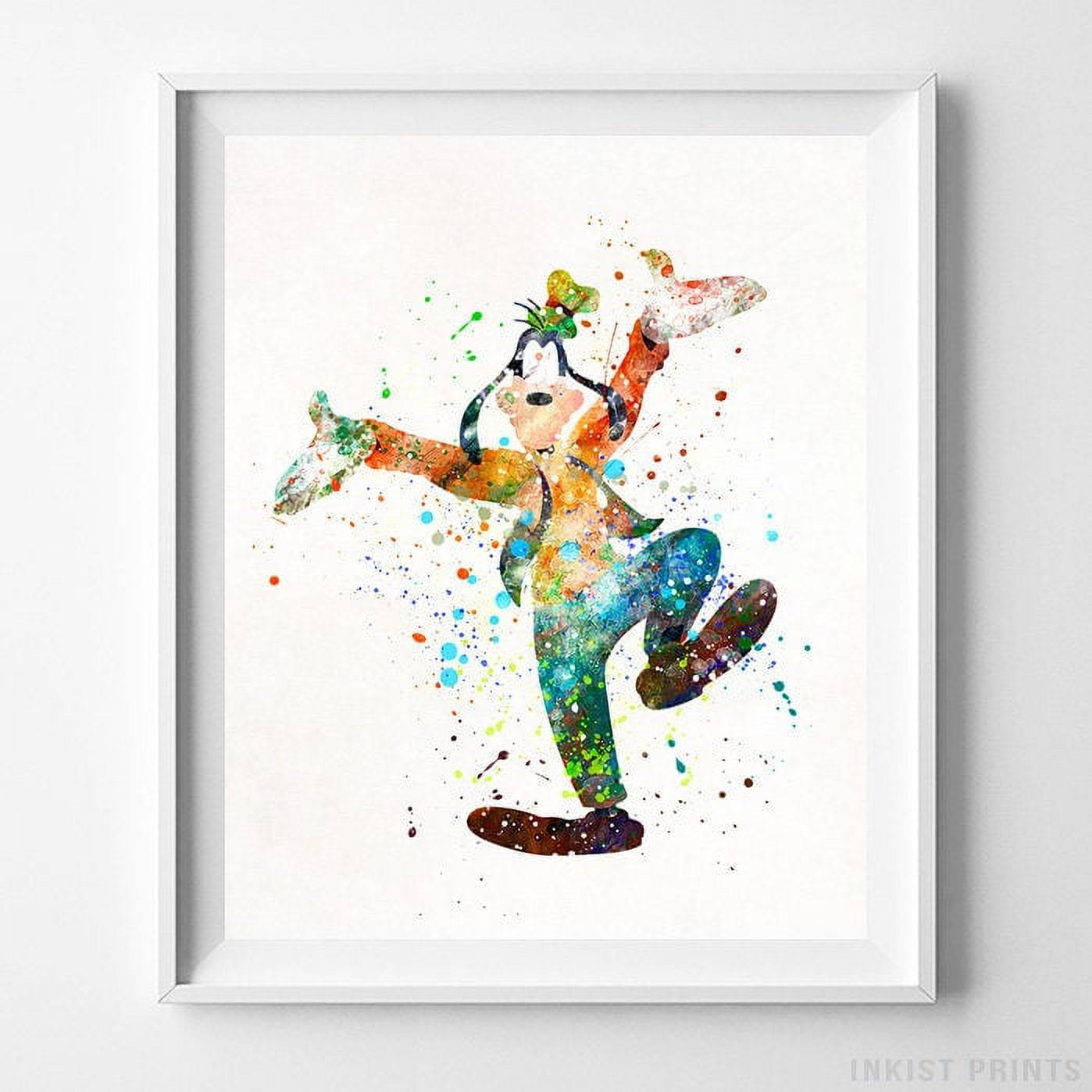 POSTER Goofy Print, Goofy Poster, Goofy Watercolor Art, Goofy Decor ...