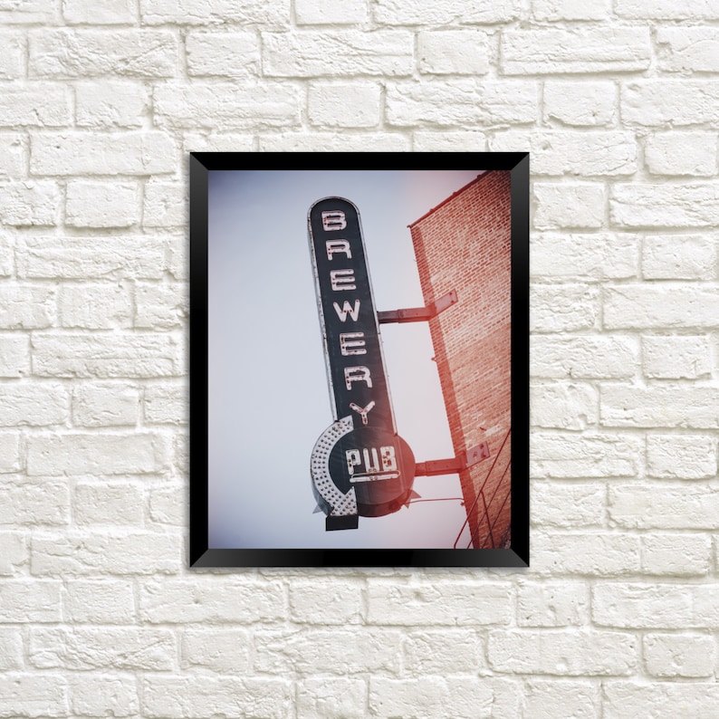POSTER Goose Island Brewery Chicago Vintage Sign Photography Print ...