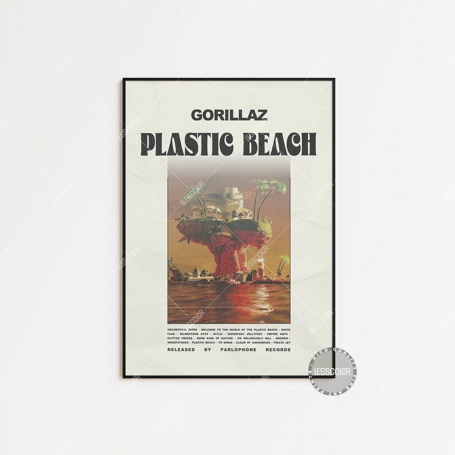 POSTER Gorillaz Posters / Plastic Beach Poster / Album Cover Poster ...