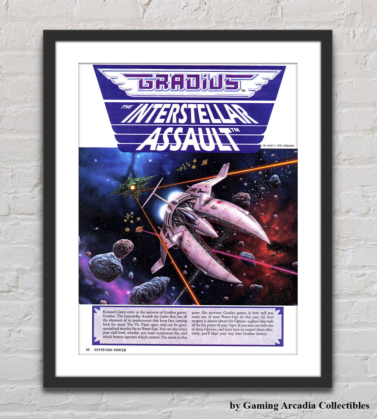 POSTER Gradius The Interstellar Assault Game Boy Poster-24x36-UNFRAMED - Walmart.com