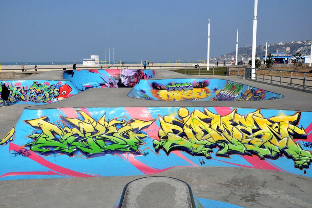 POSTER Graffiti Skatepark Public Spray Paint Street Art Wall Room ...