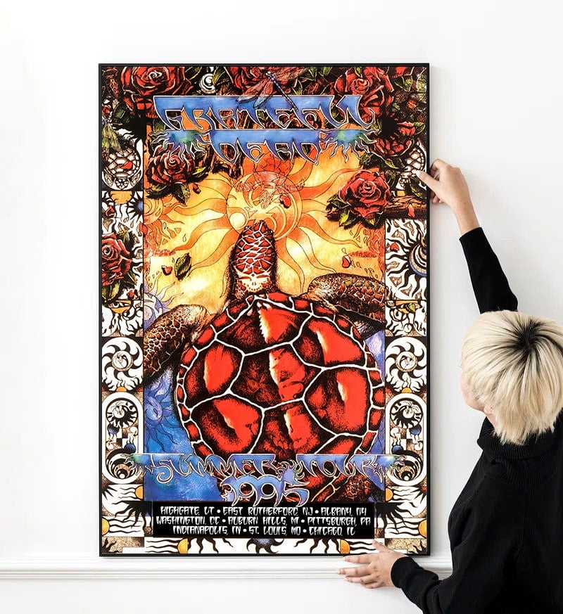 POSTER Grateful Dead - Tour 1995 Concert Poster Rock Music Wall Art ...