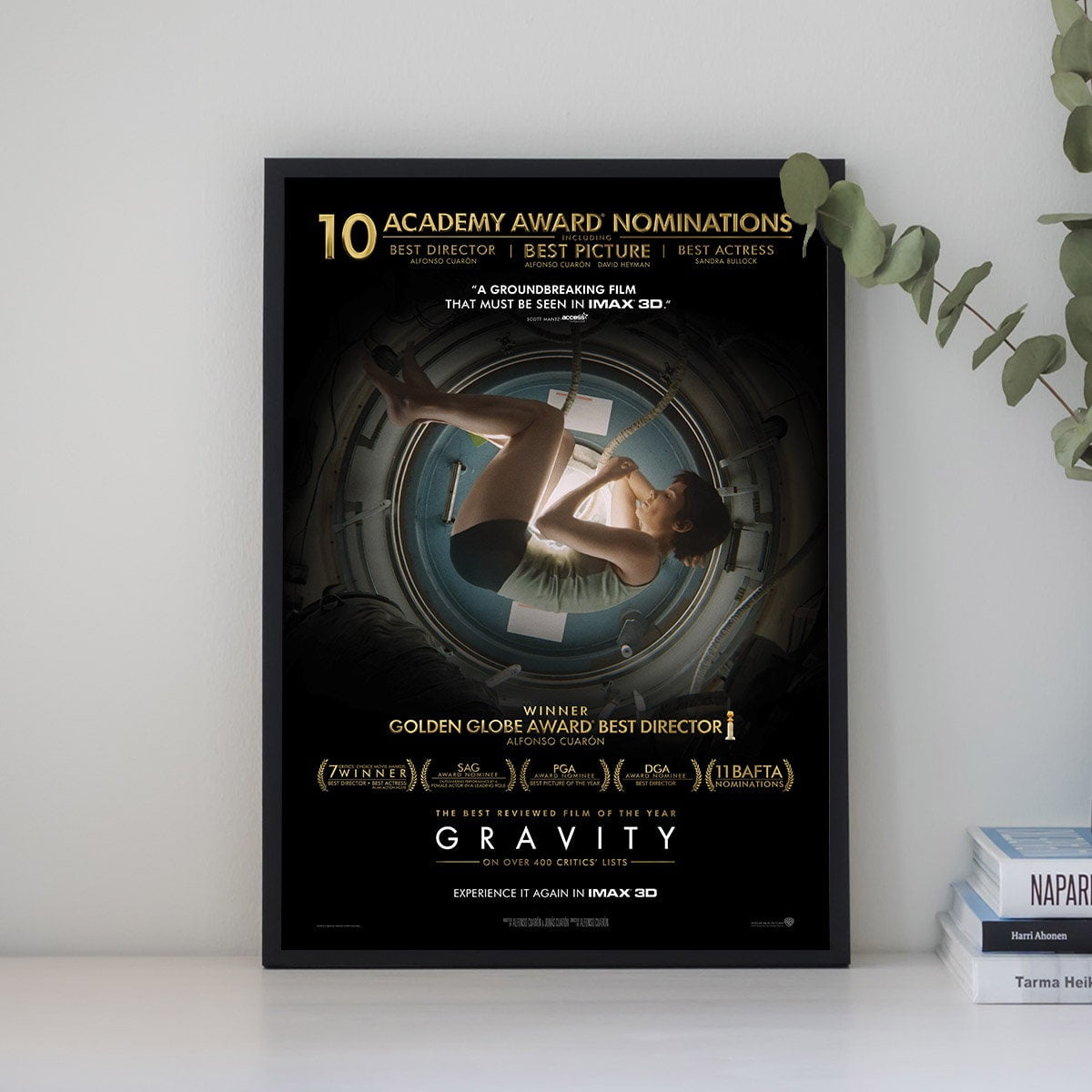 POSTER Gravity Movie poster | Vintage Retro Art Print | Wall Art Print ...