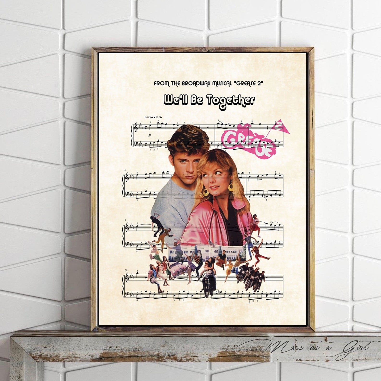 POSTER Grease 2 Movie, Stephanie Zinone, Broadway Musical, Pink Ladies ...