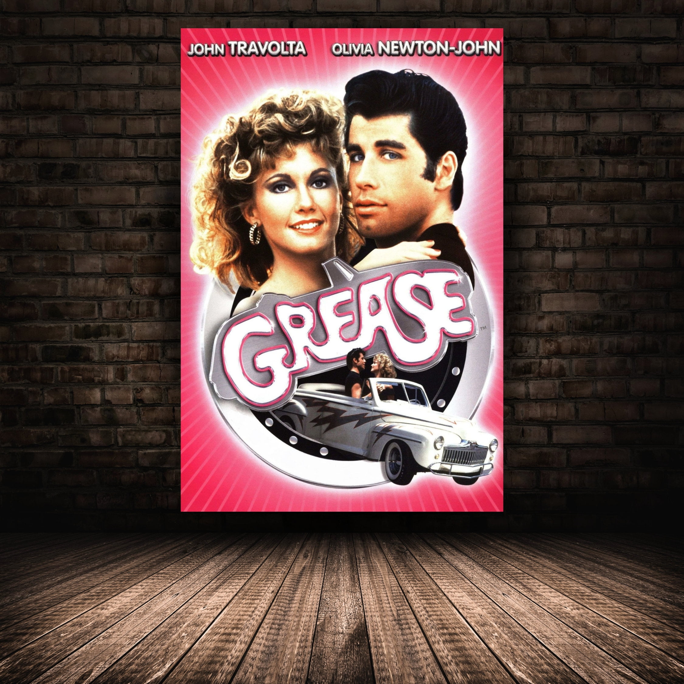 POSTER Grease Poster, John Travolta Print, Movie Wall Art, Poster ...