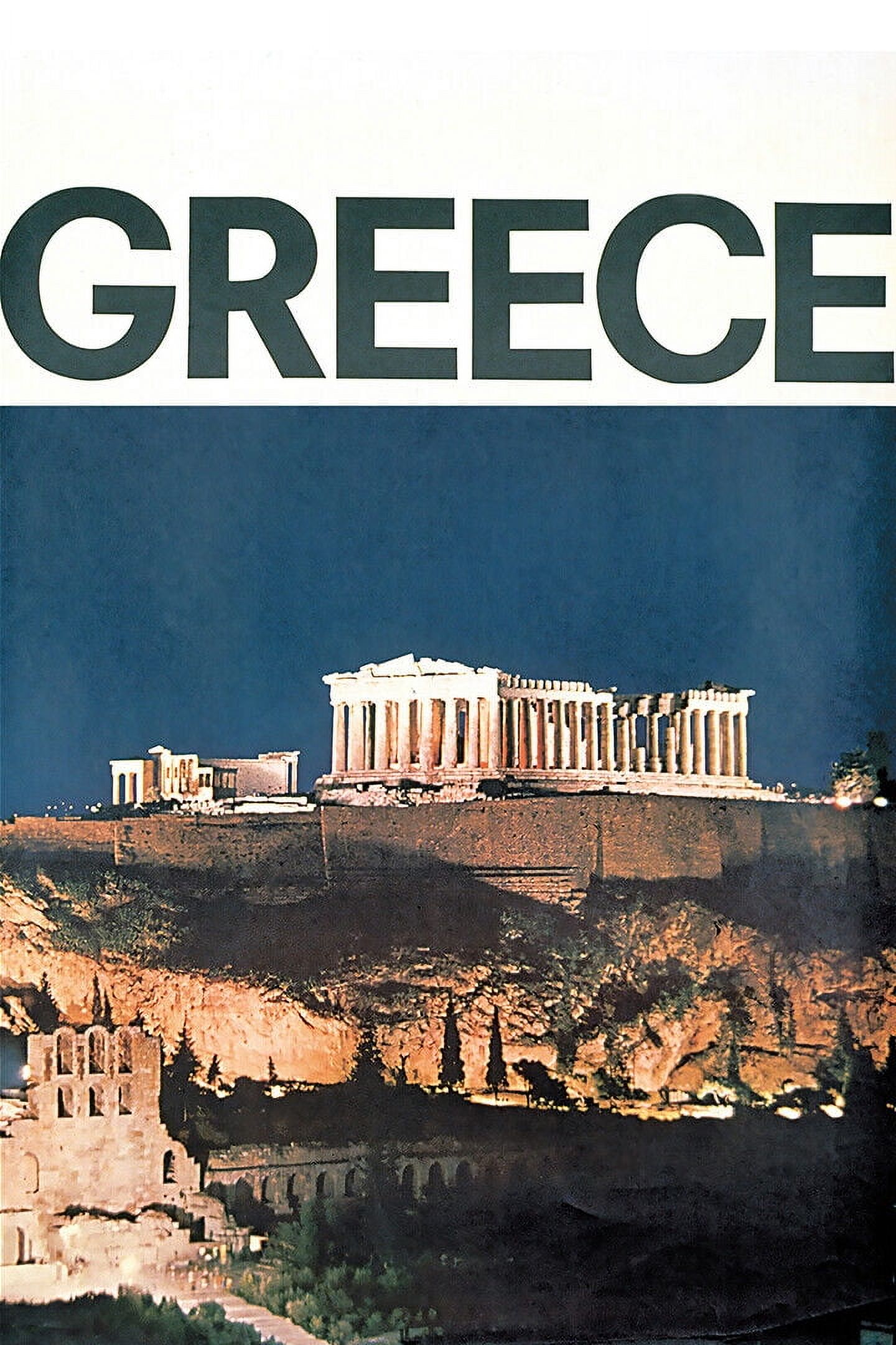 POSTER Greece Tourism Acropolis of Athens Parthenon Art Wall Room ...