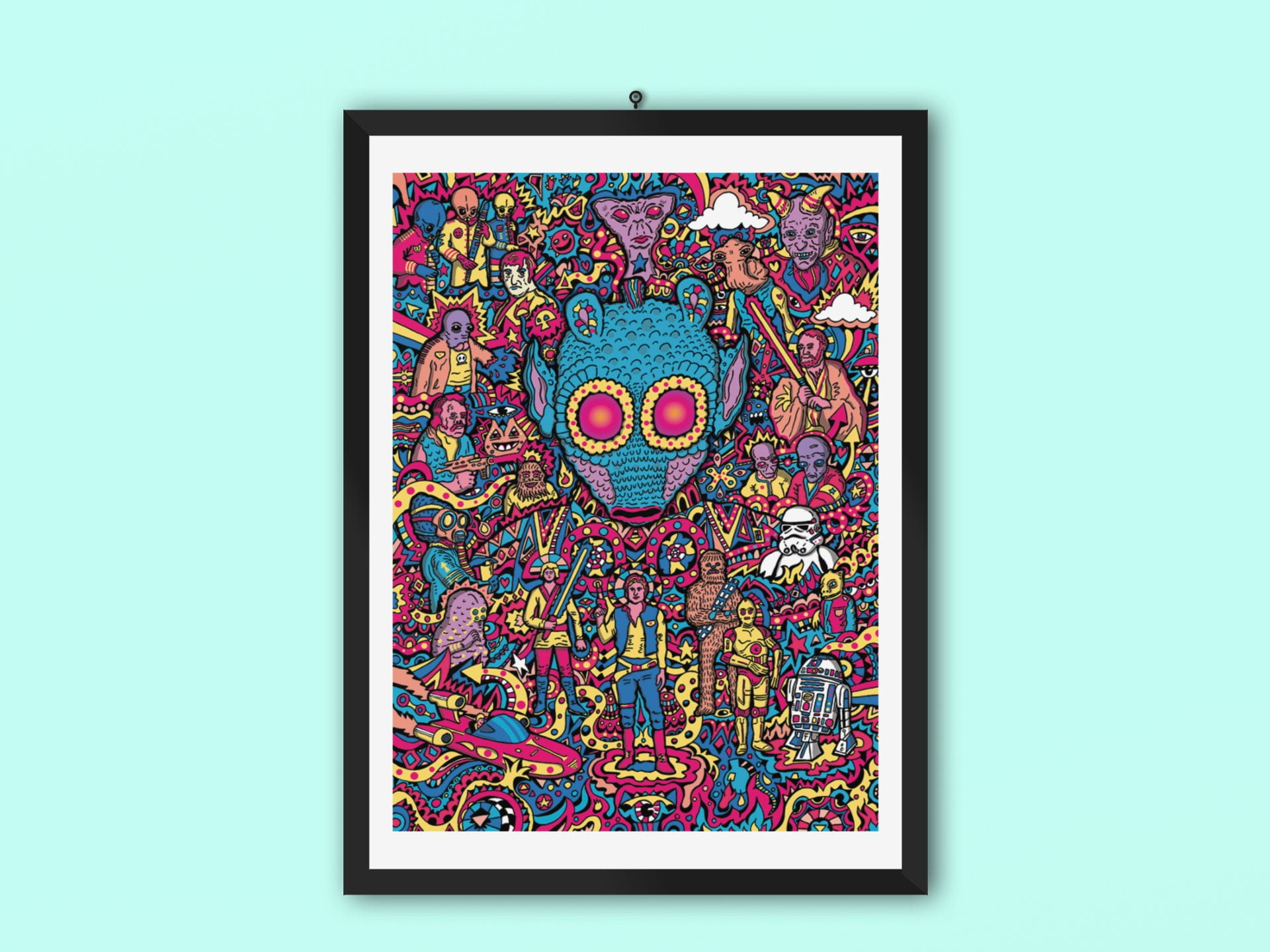 POSTER Greedo Art Print , Star Wars Art Print, Wall Art, Fine Art, Art ...