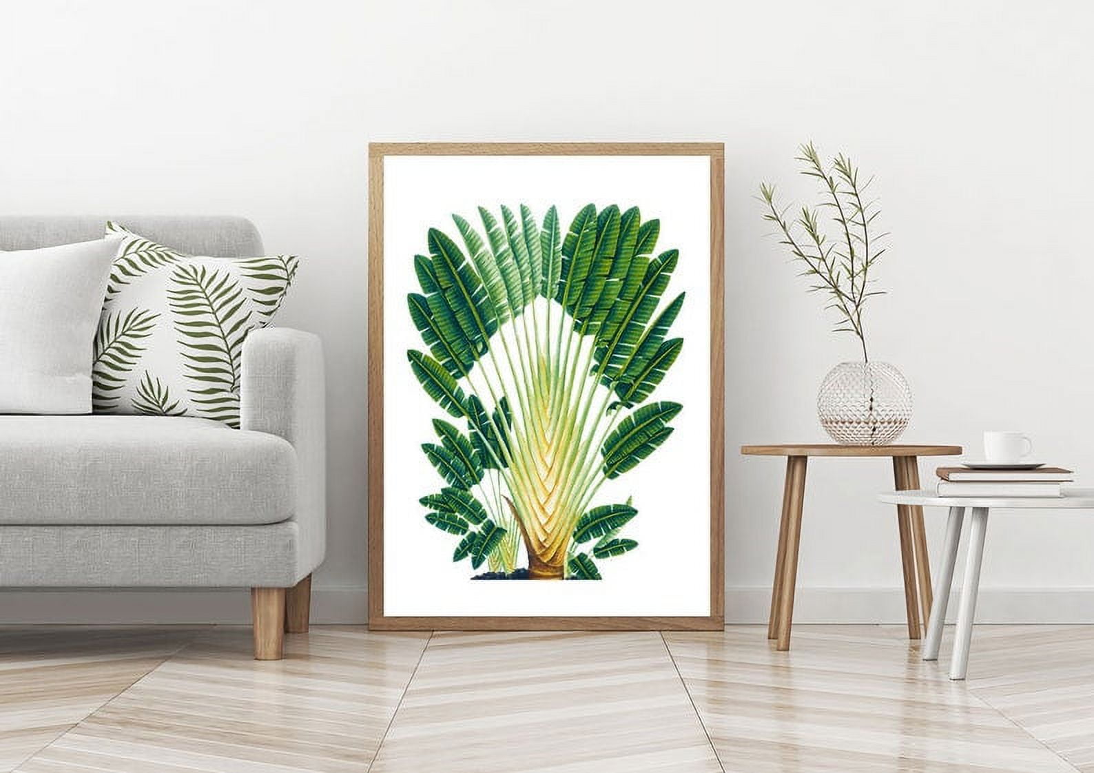 POSTER Green Plant Botanical Poster Large Plant Art Green Leaves Print ...