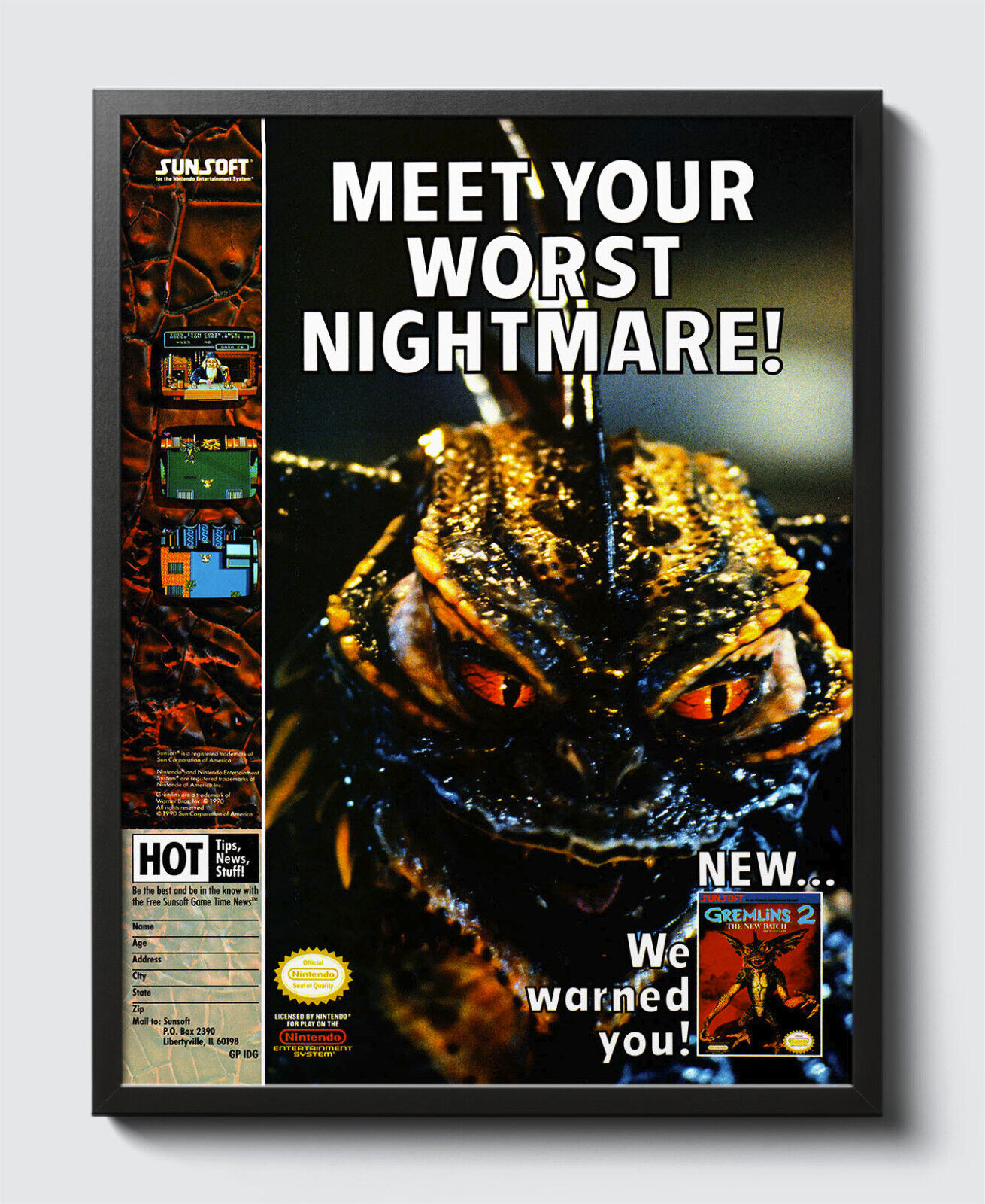 POSTER Gremlin 2 The New Batch Nintendo NES Poster-8x12-UNFRAMED - Walmart.com