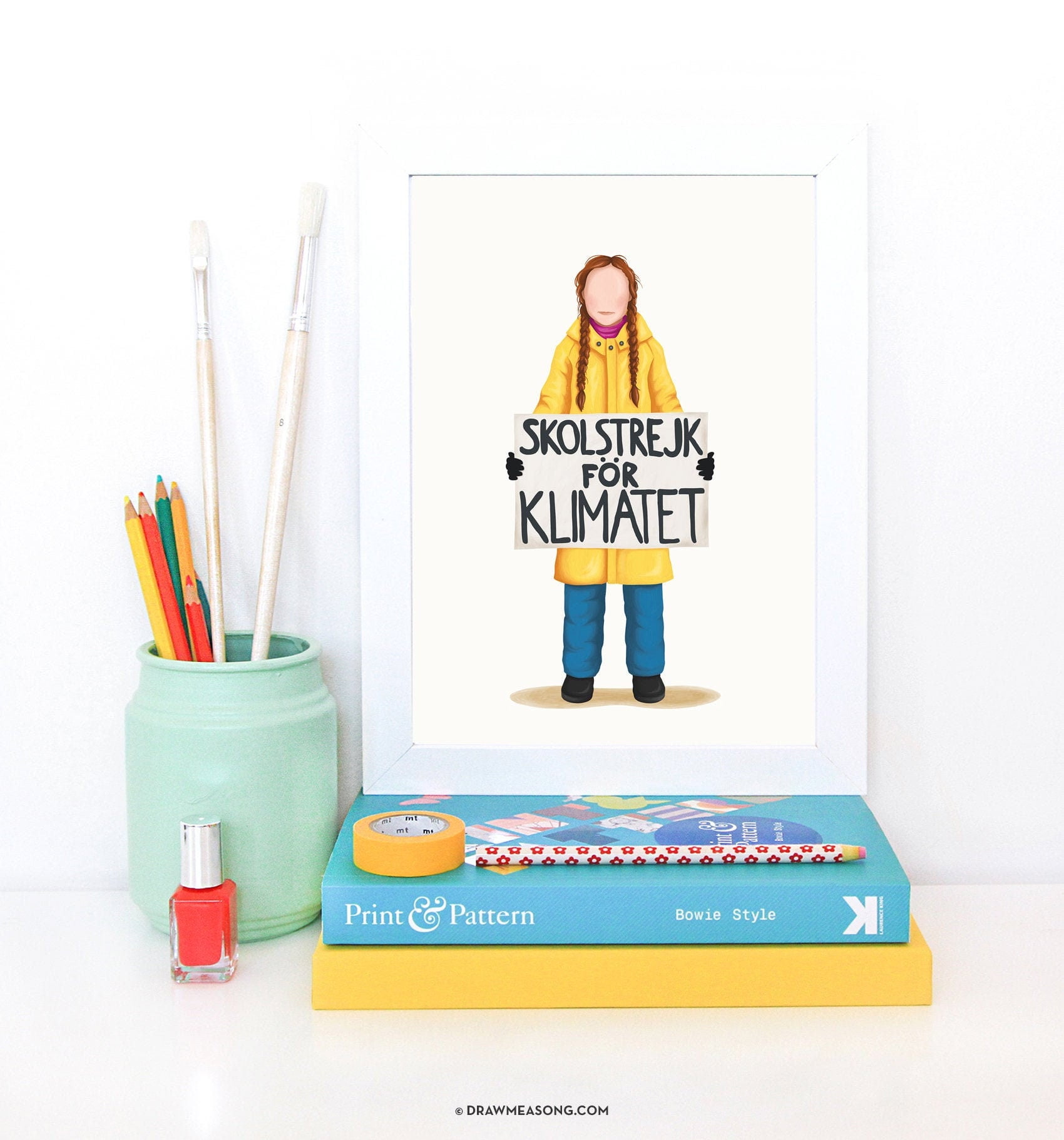 POSTER Greta Thunberg Poster, Climate Change, Environmental Awareness ...