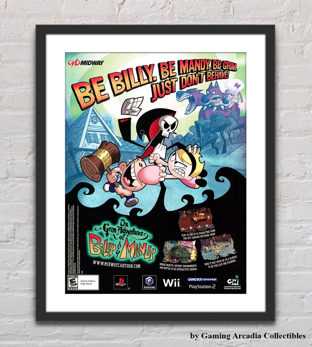 POSTER Grim Adventures Of Billy And Mandy PS2 Gamecube Poster-12x18 ...