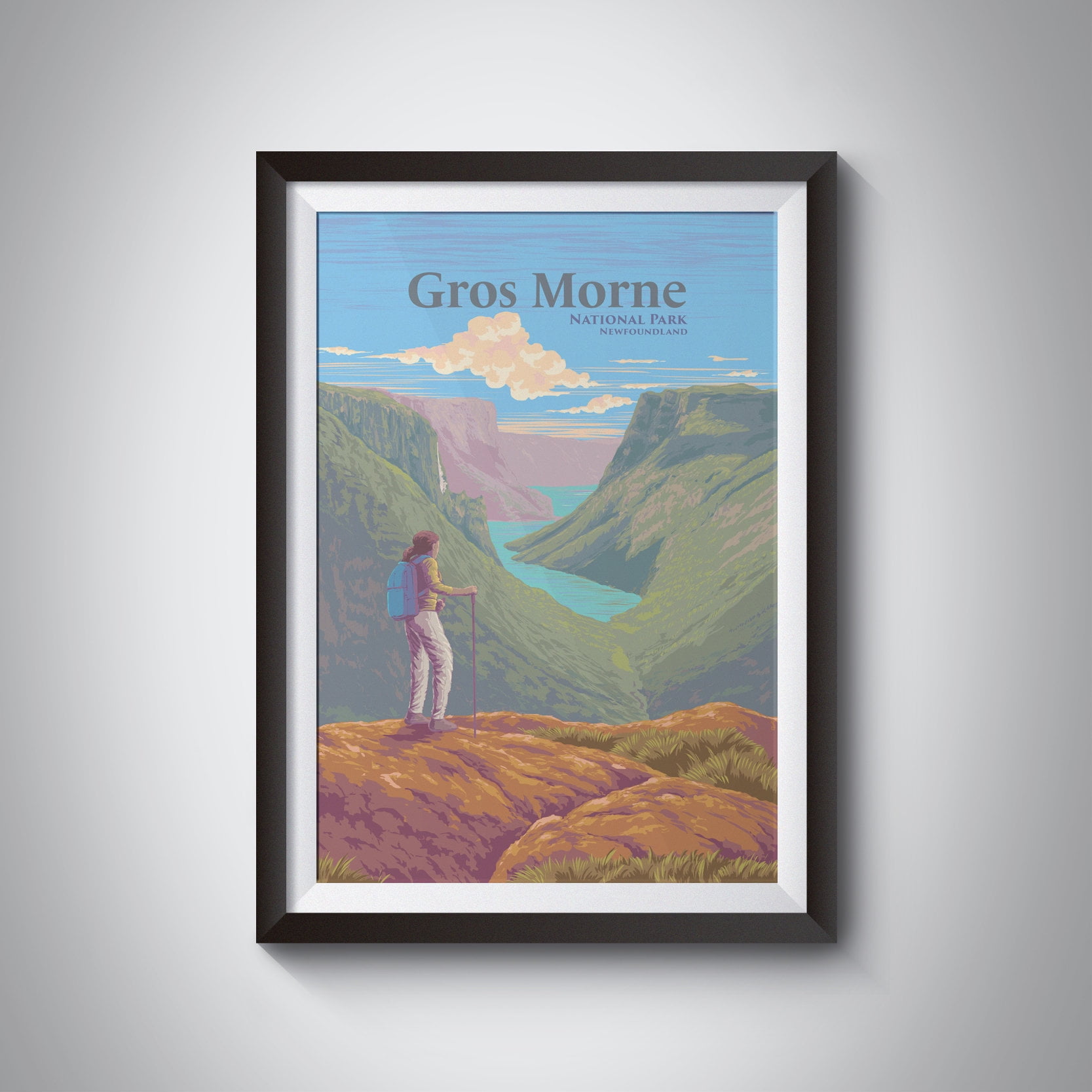 POSTER Gros Morne National Park Poster, Canada Travel Print, Canadian ...