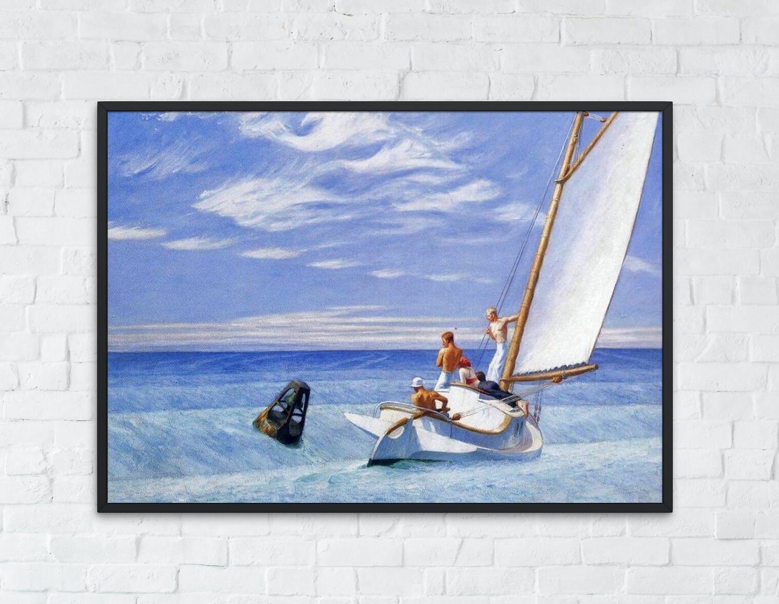 POSTER Ground Swell Painting, Edward Hopper, Wall Art Decor, Famous ...