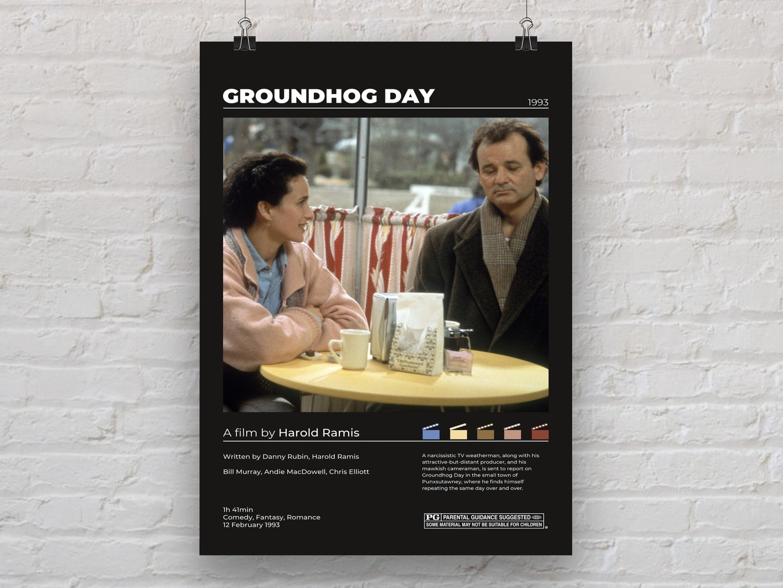 POSTER Groundhog Day Poster | Harold Ramis | Minimalist Movie Poster ...