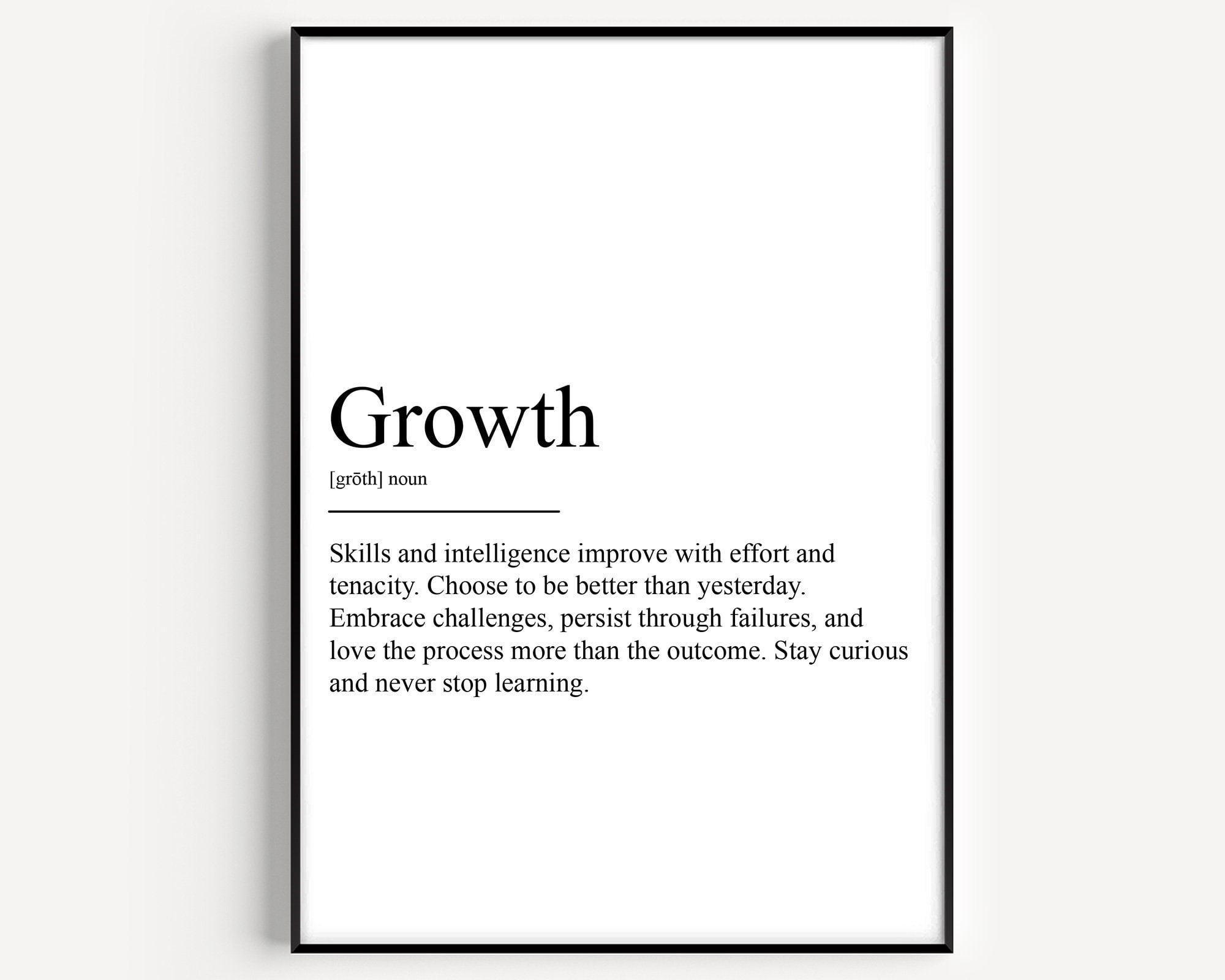 POSTER Growth Definition Print version 2-UNFRAMED - Walmart.com