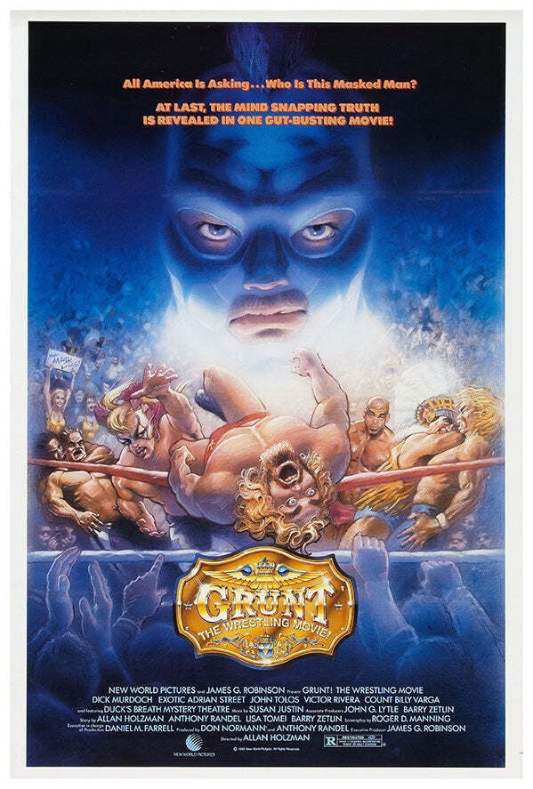 POSTER Grunt The Wrestling Movie - 1985 - Lucha Mexican Wrestling ...