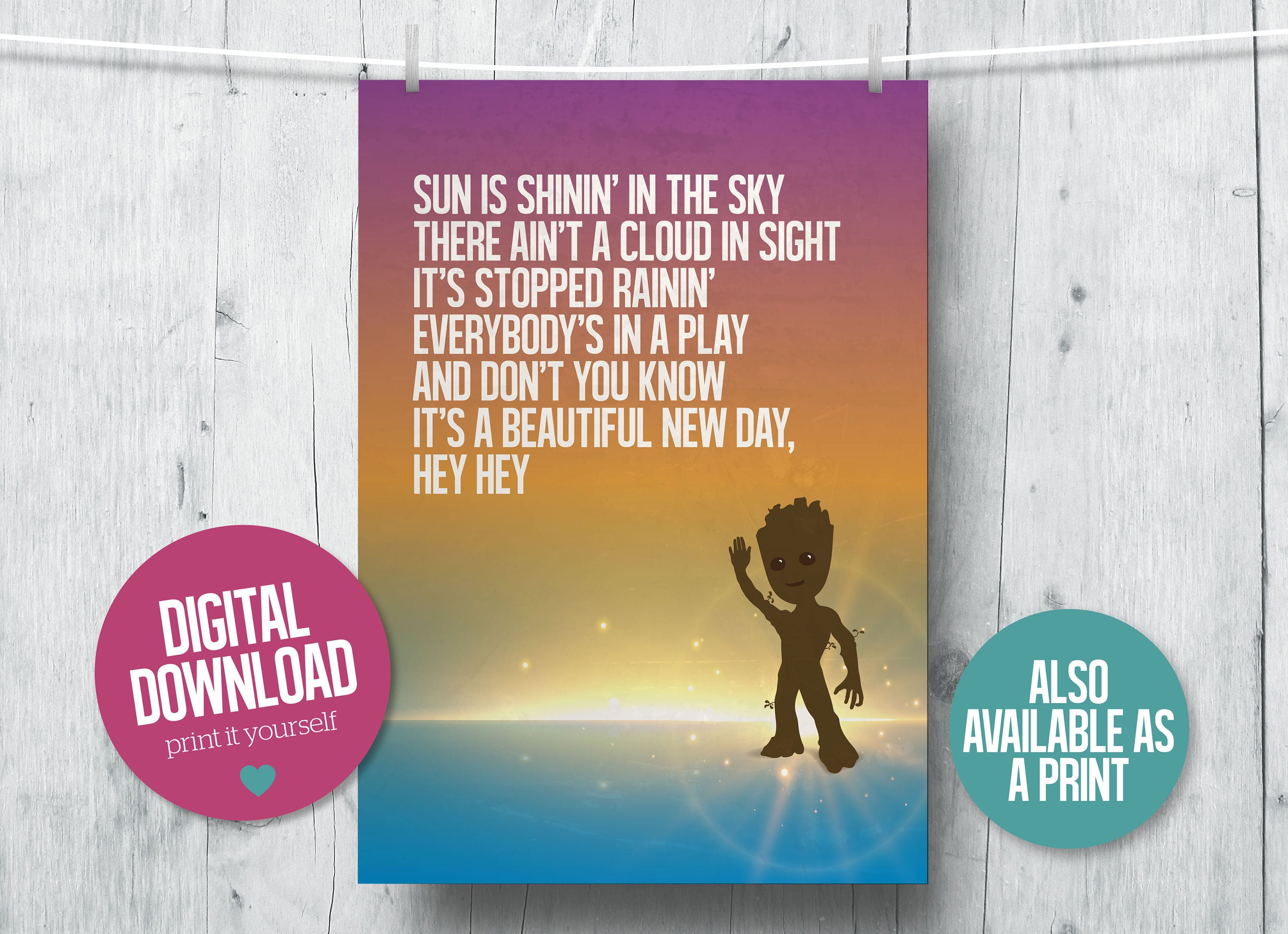 POSTER Guardians of the Galaxy Vol 2 minimalist movie poster, Baby ...