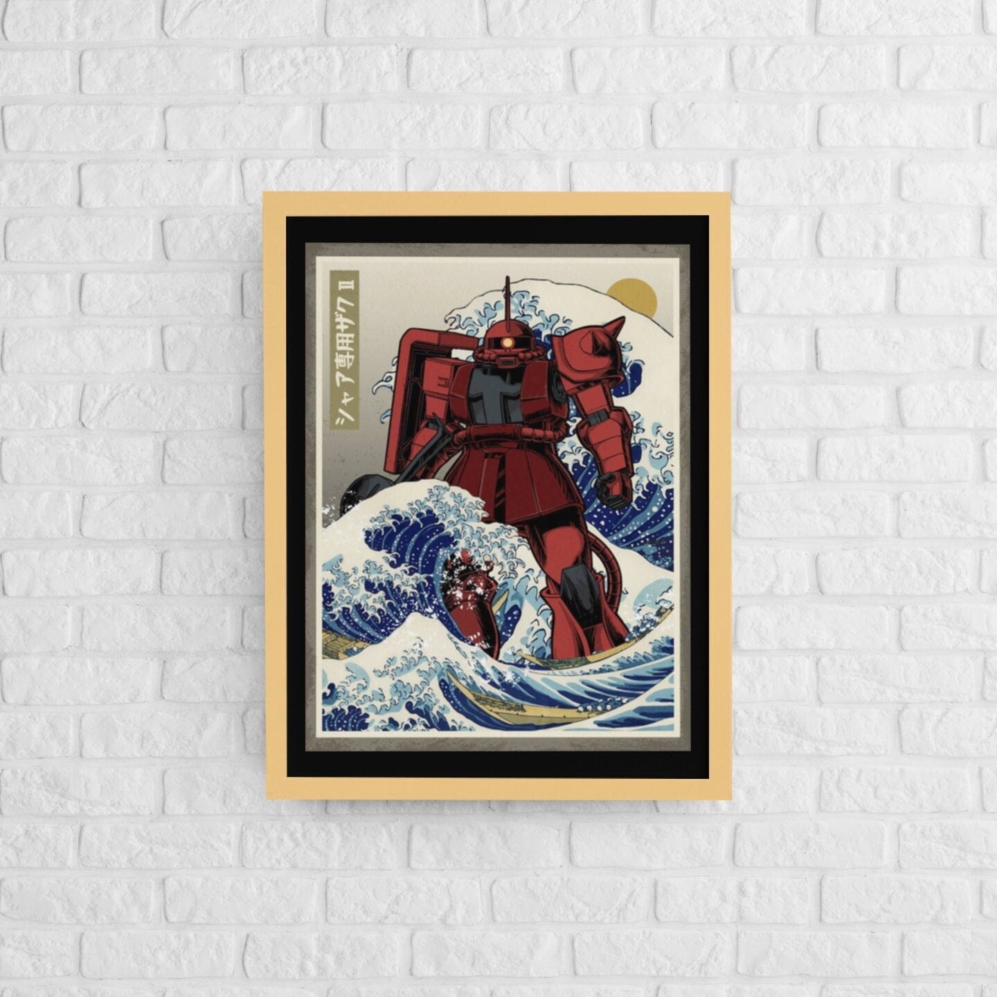 POSTER Gundam Kanagawa Poster -gundam poster,gundam wall poster,gundam ...