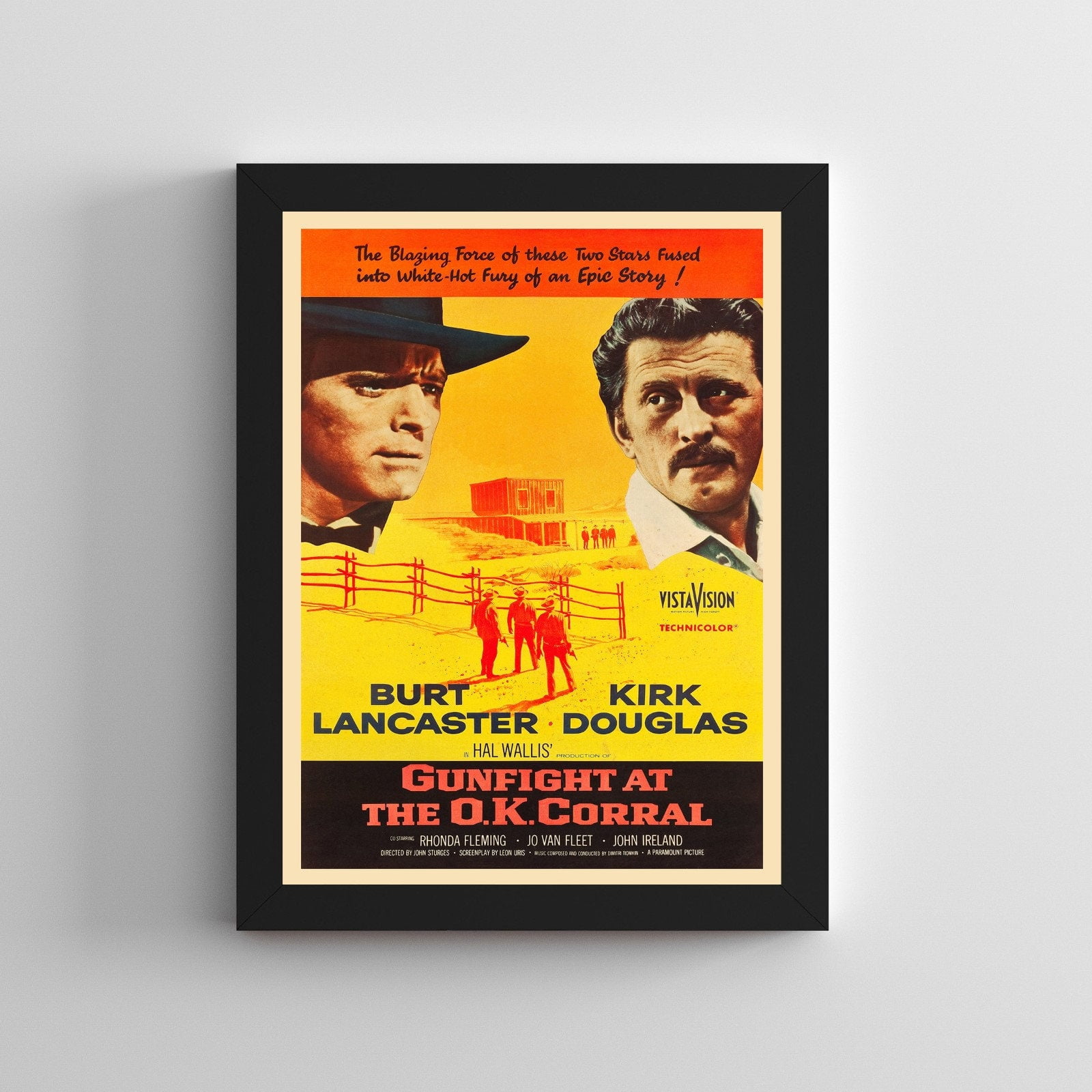 POSTER Gunfight at the O.K. Corral Kirk Douglas Western Film / Movie ...