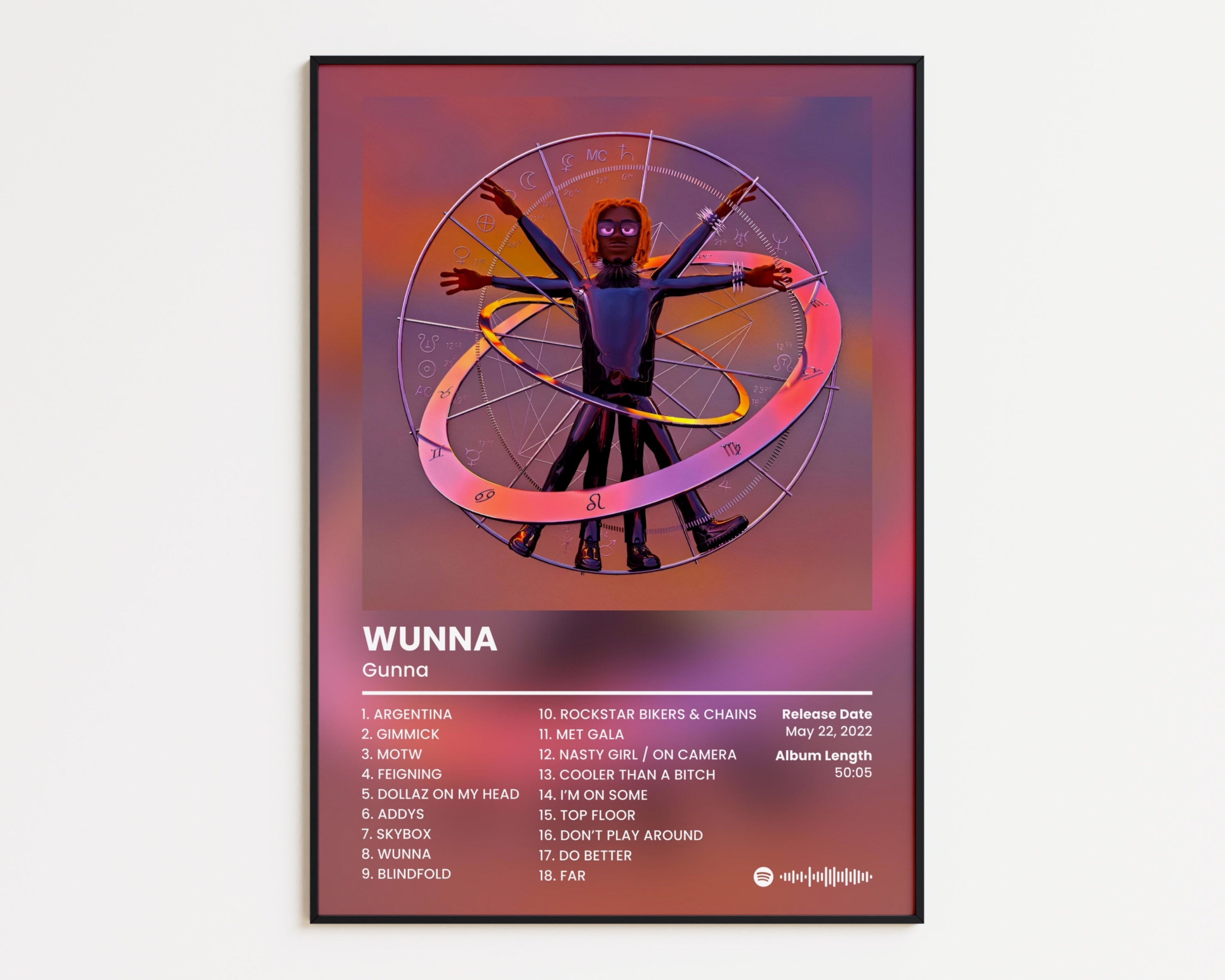 POSTER Gunna Cover Poster, Wunna Print, Classics Rap Poster, Hip Hop ...