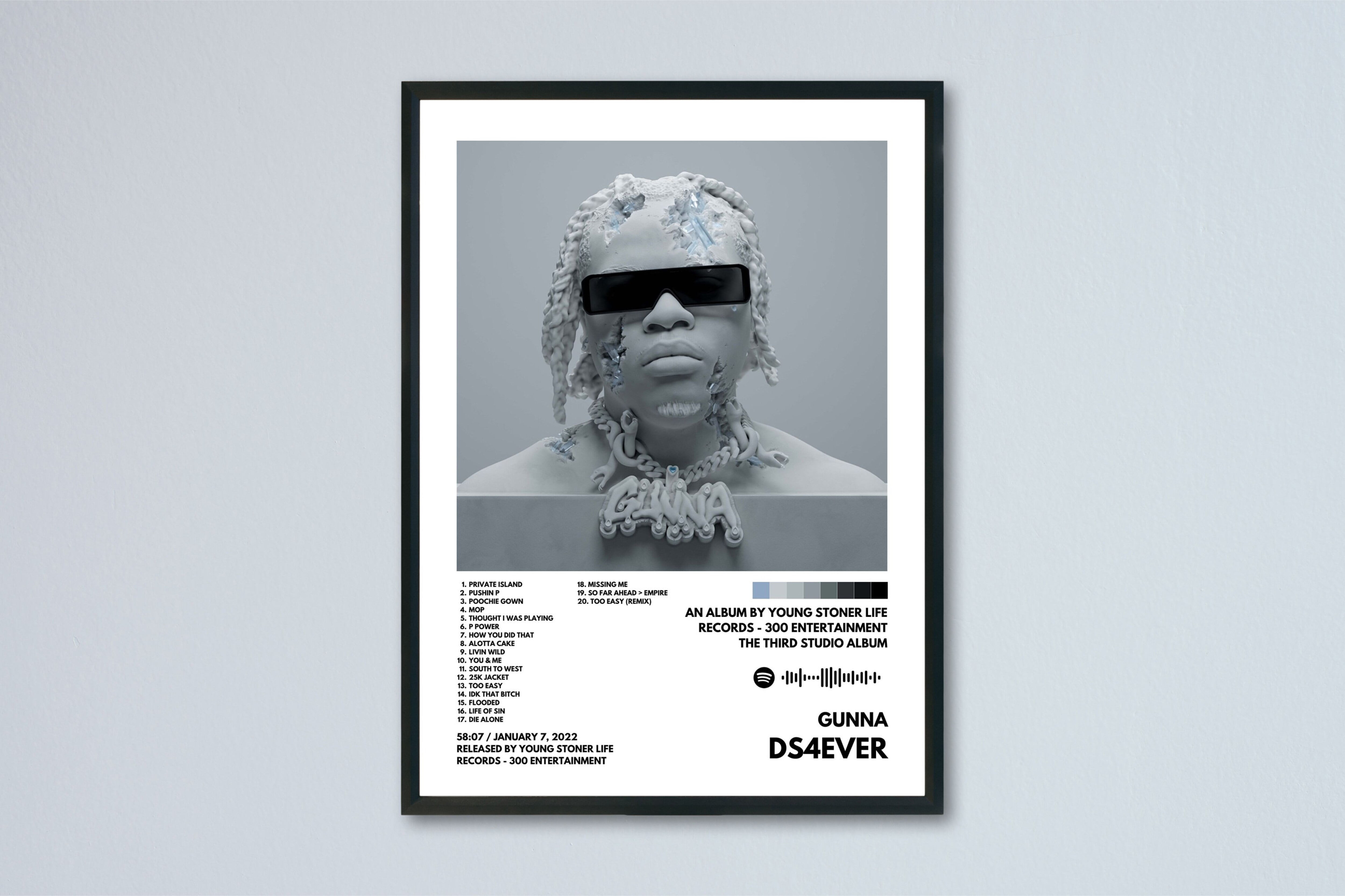 POSTER Gunna - DS4EVER Album Poster / Album Cover Poster / Wall Decor ...