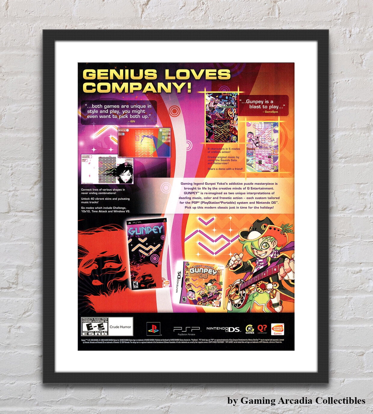 POSTER Gunpey PSP Nintendo DS Poster-12x18-UNFRAMED - Walmart.com