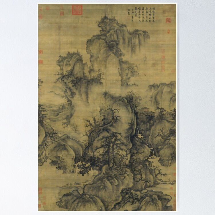 POSTER Guo Xi Early Spring Song Dynasty Poster NO FRAMED, 12x18 ...