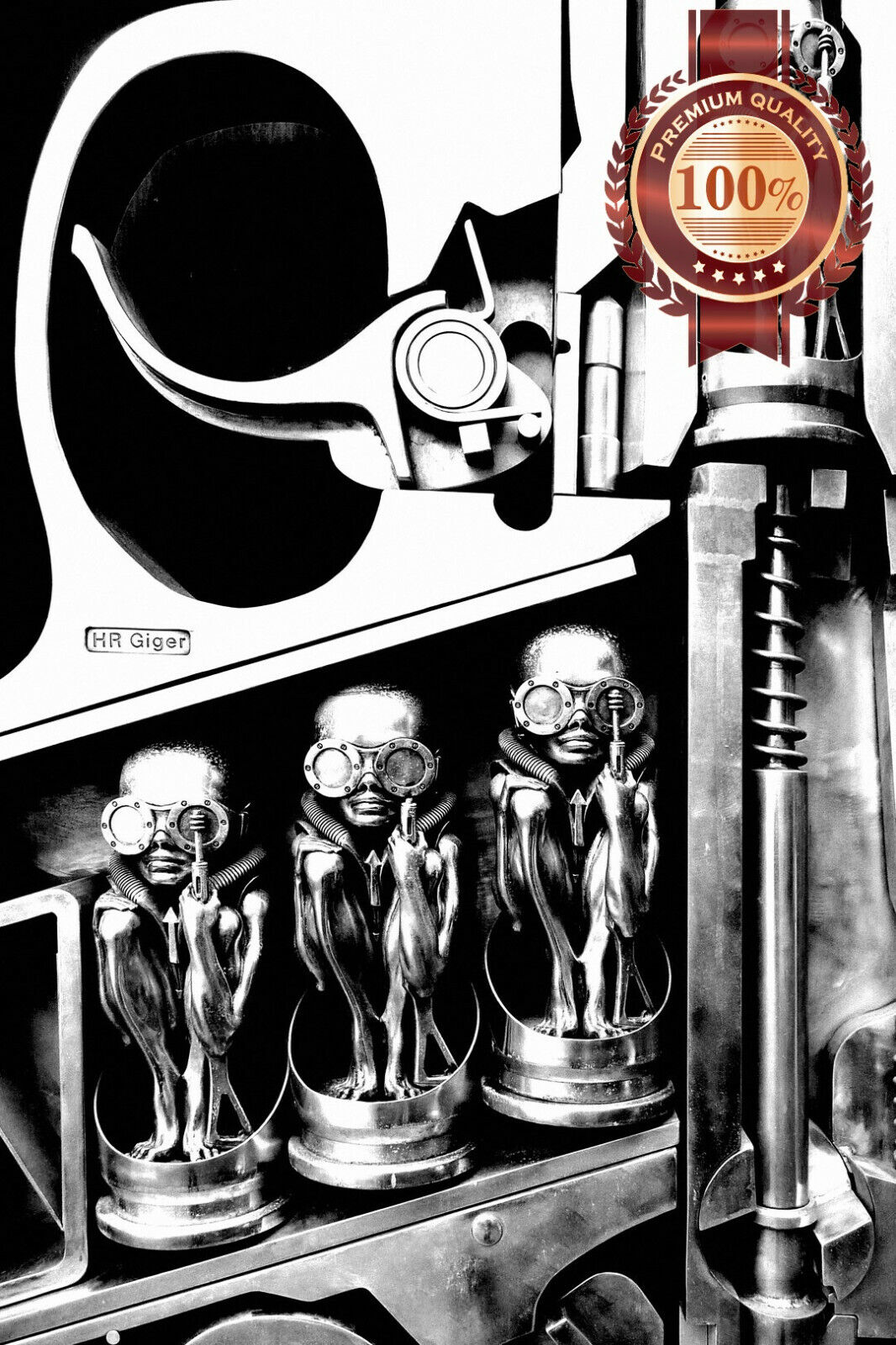 POSTER HR GIGER THE BIRTH MACHINE GUN ART ARTWORK PHOTO PRINT-12x18 ...