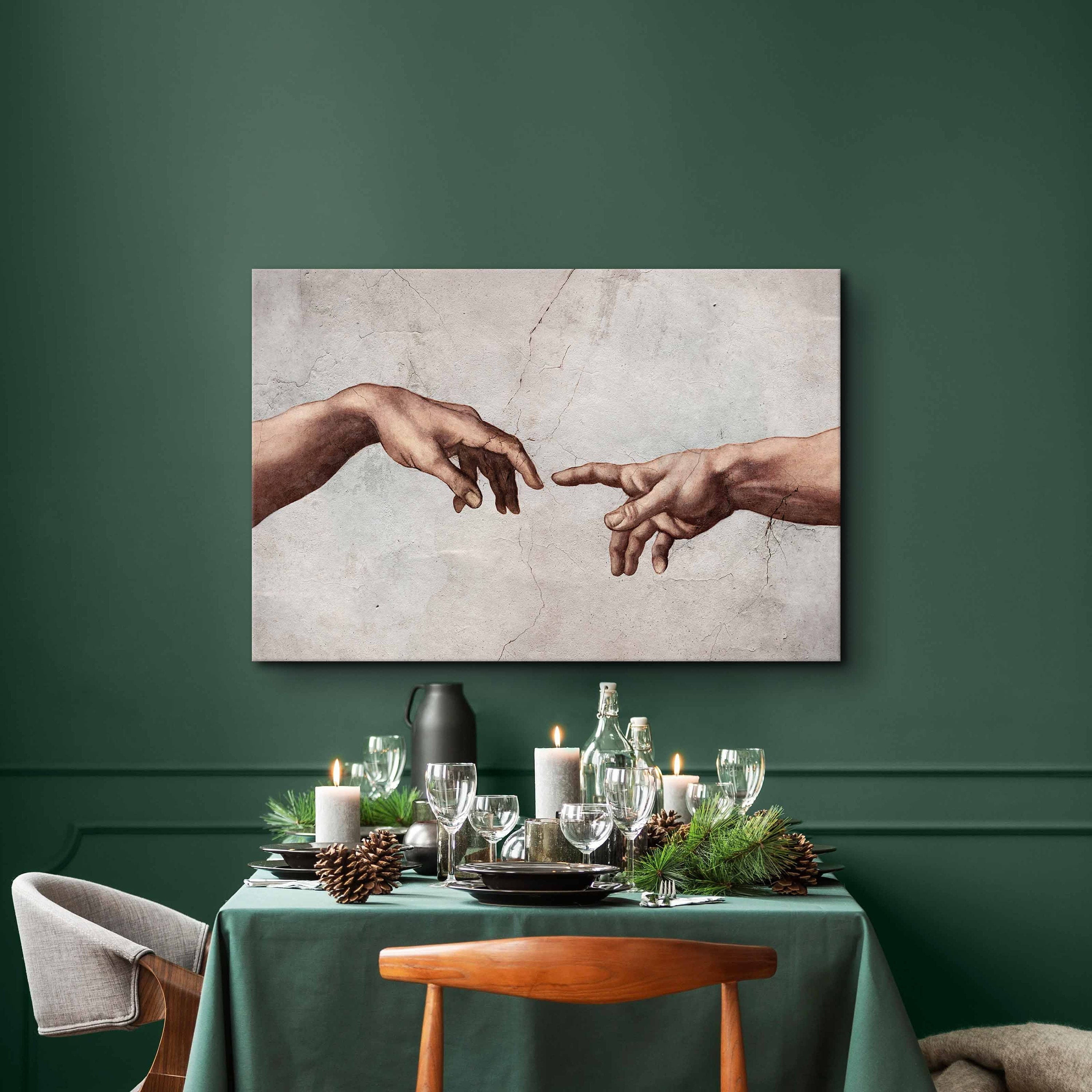 POSTER Hand of God Poster, Creation of Adam Print, Hands Of God Poster ...