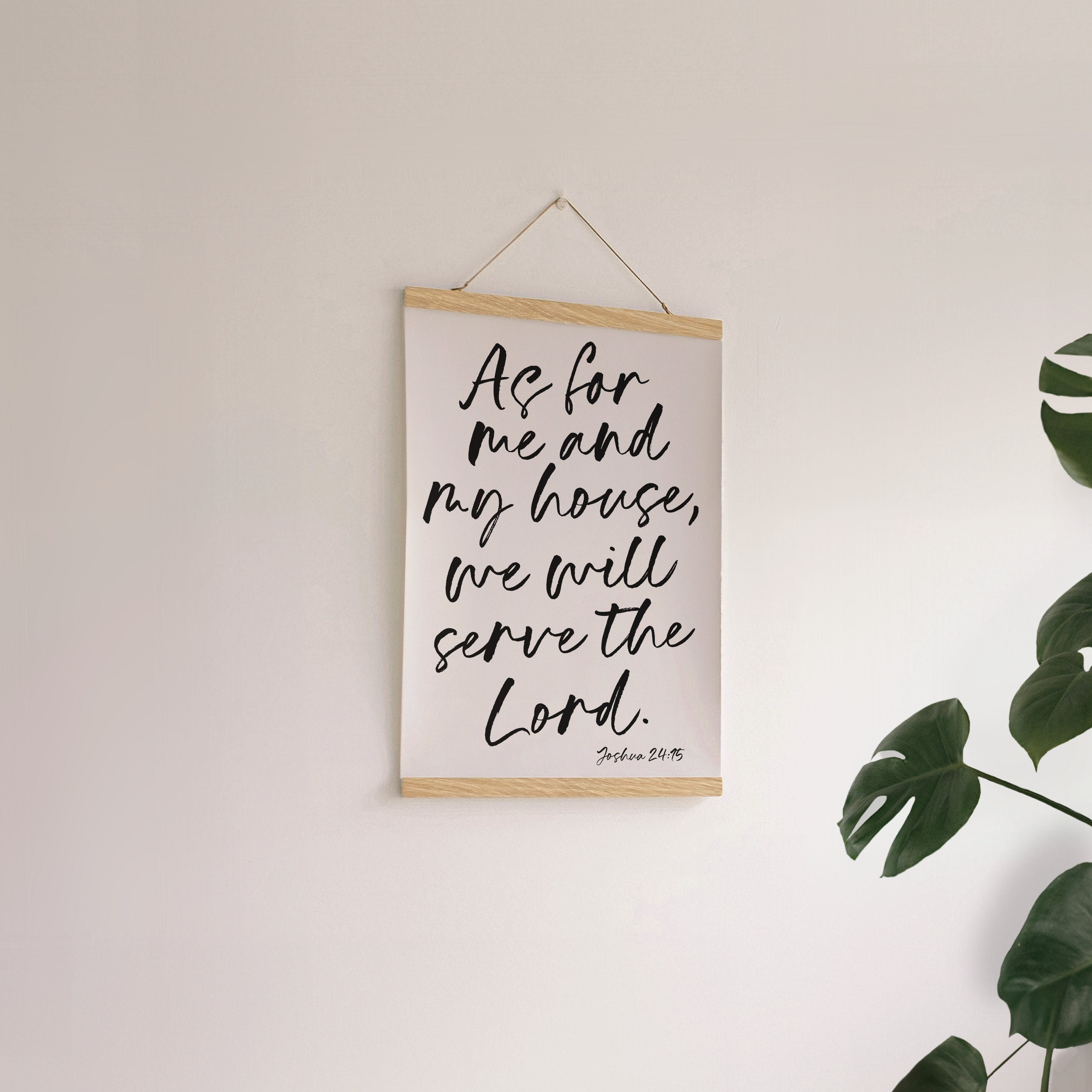 POSTER Hand Lettered Bible Art Print | Pretty Scripture Wall Art | As ...