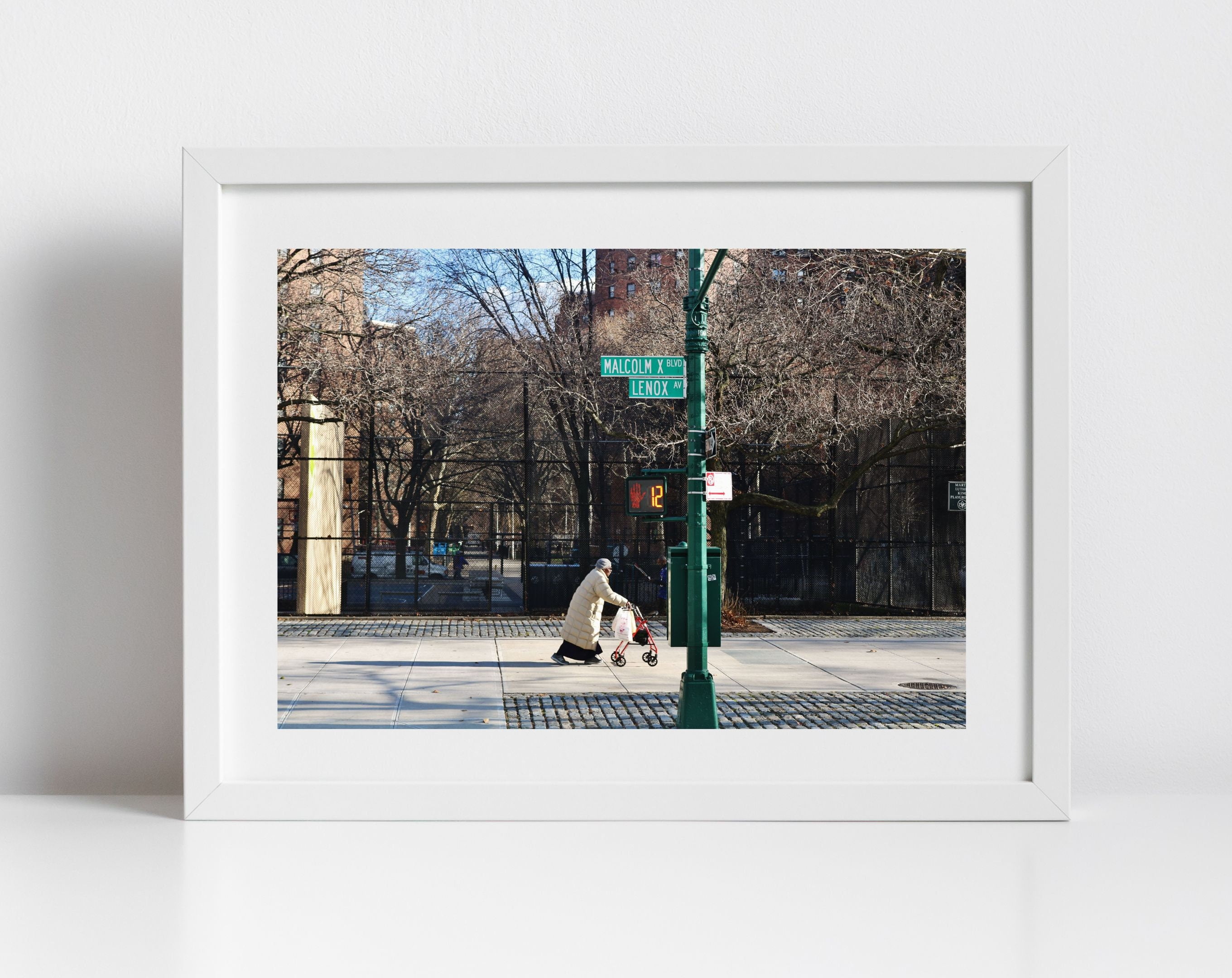 POSTER Harlem New York Street Photography Malcolm X Boulevard Print ...