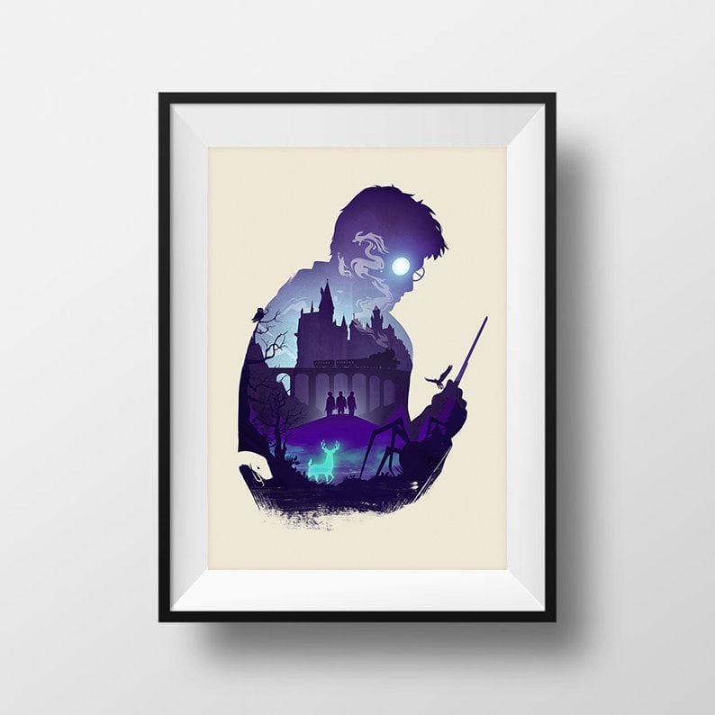 POSTER Harry Potter Poster Print - Hogwarts - Ravenclaw - Hufflepuff - Slytherin - Ron Weasley ...