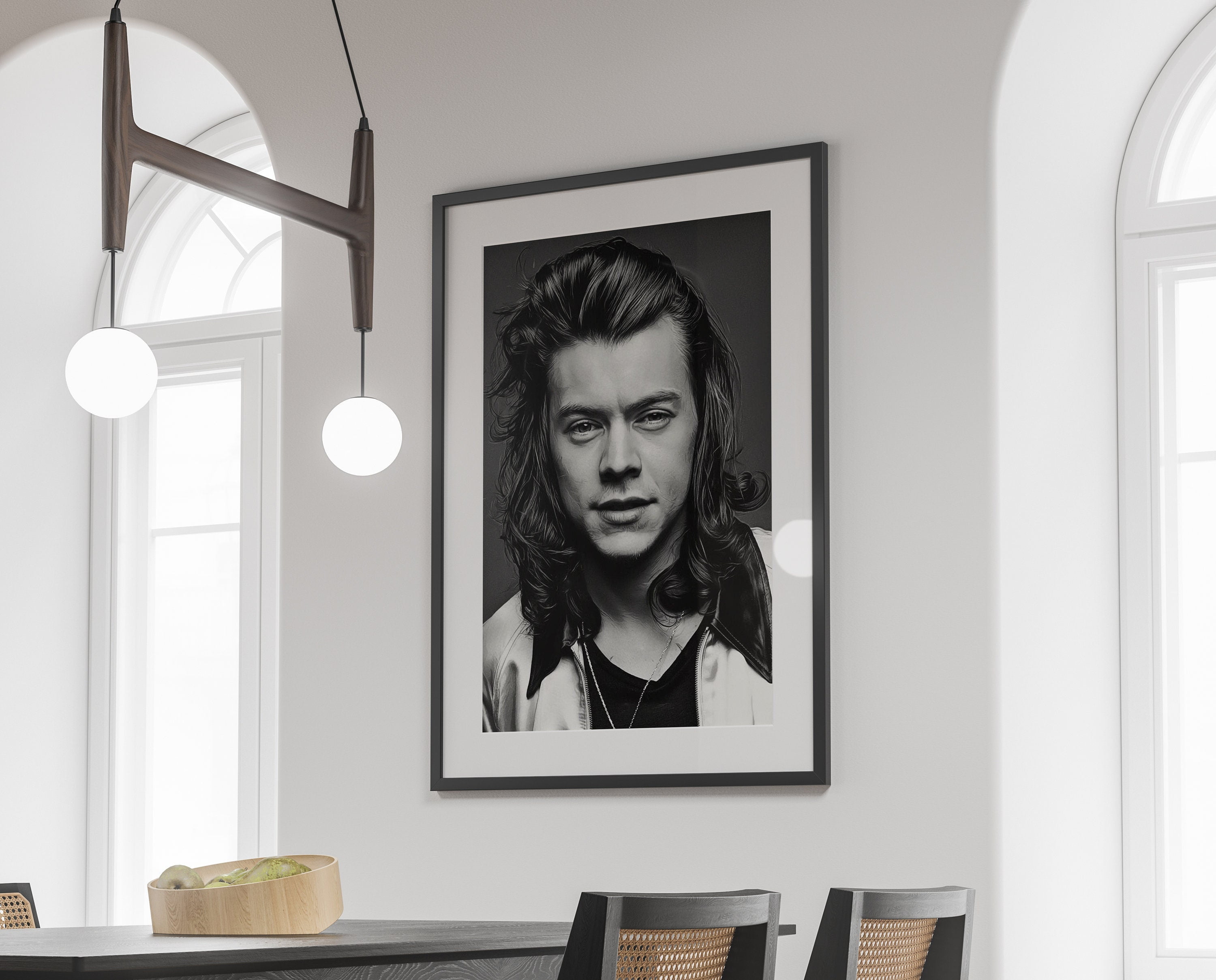 POSTER Harry Styles Poster, Black and White, Harry Style Print, Harry ...