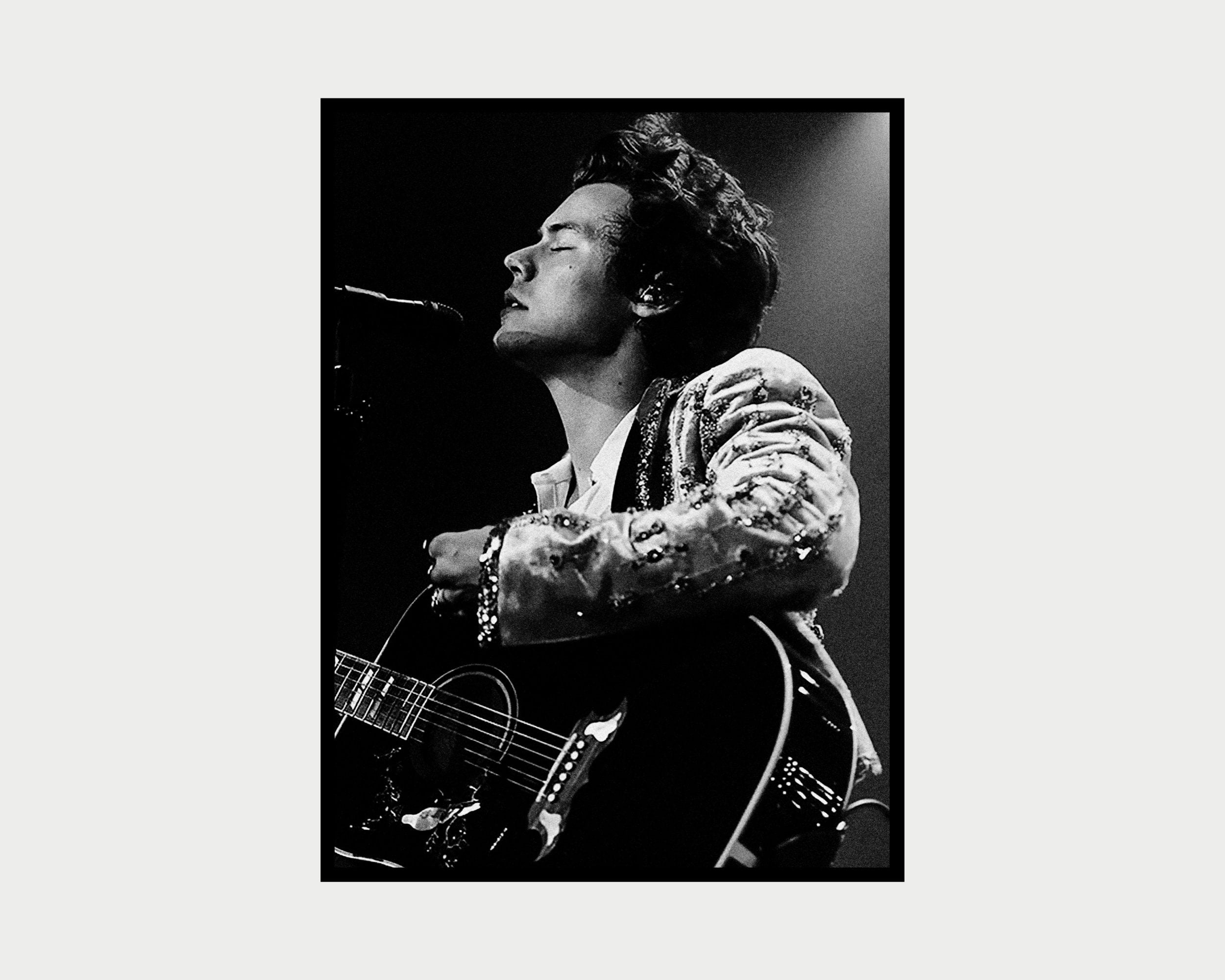 POSTER Harry Styles Poster, Black and White, Harry Styles Print, Music ...