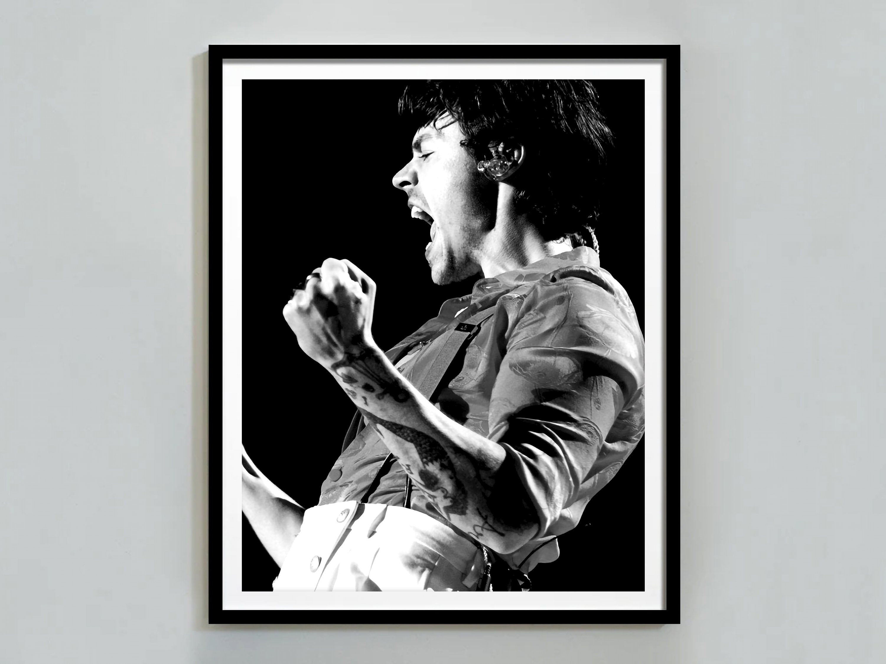POSTER Harry Styles Poster, Black and White, Harry Styles Wall Art ...