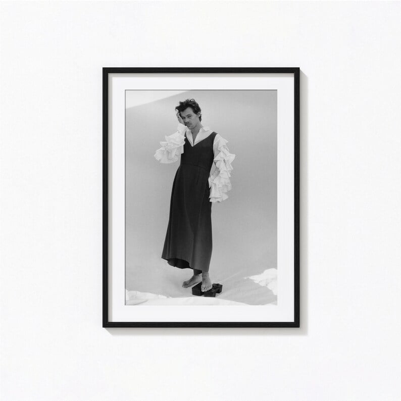 POSTER Harry Styles Posters / Harry Styles Black and White Wall Art ...