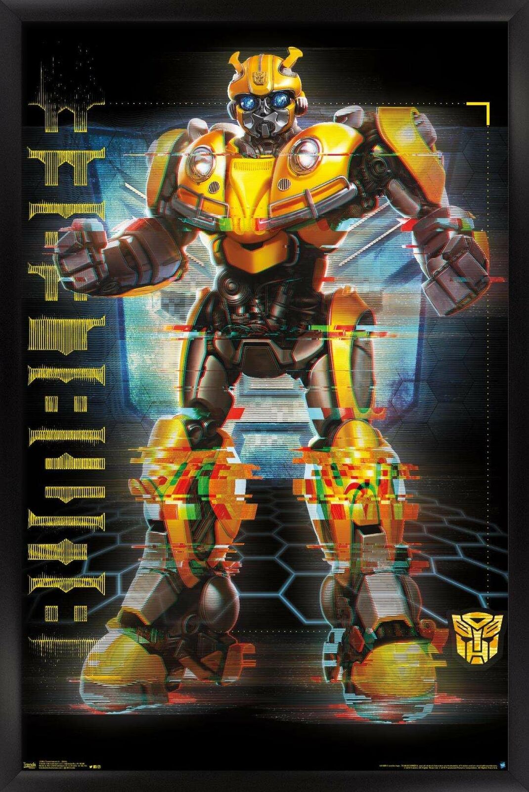 POSTER Hasbro Transformers: Bumblebee - Glitch Poster-12x18-UNFRAMED ...