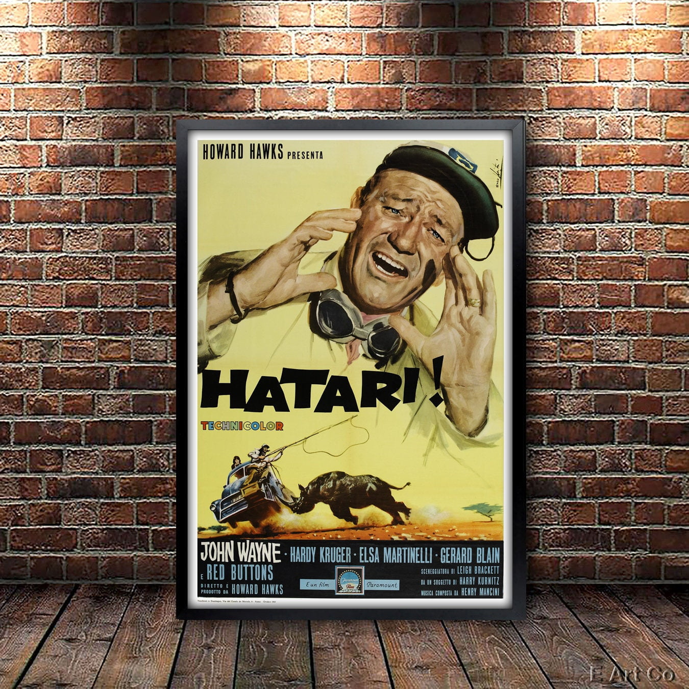 POSTER Hatari Movie Poster -UNFRAMED - Walmart.com