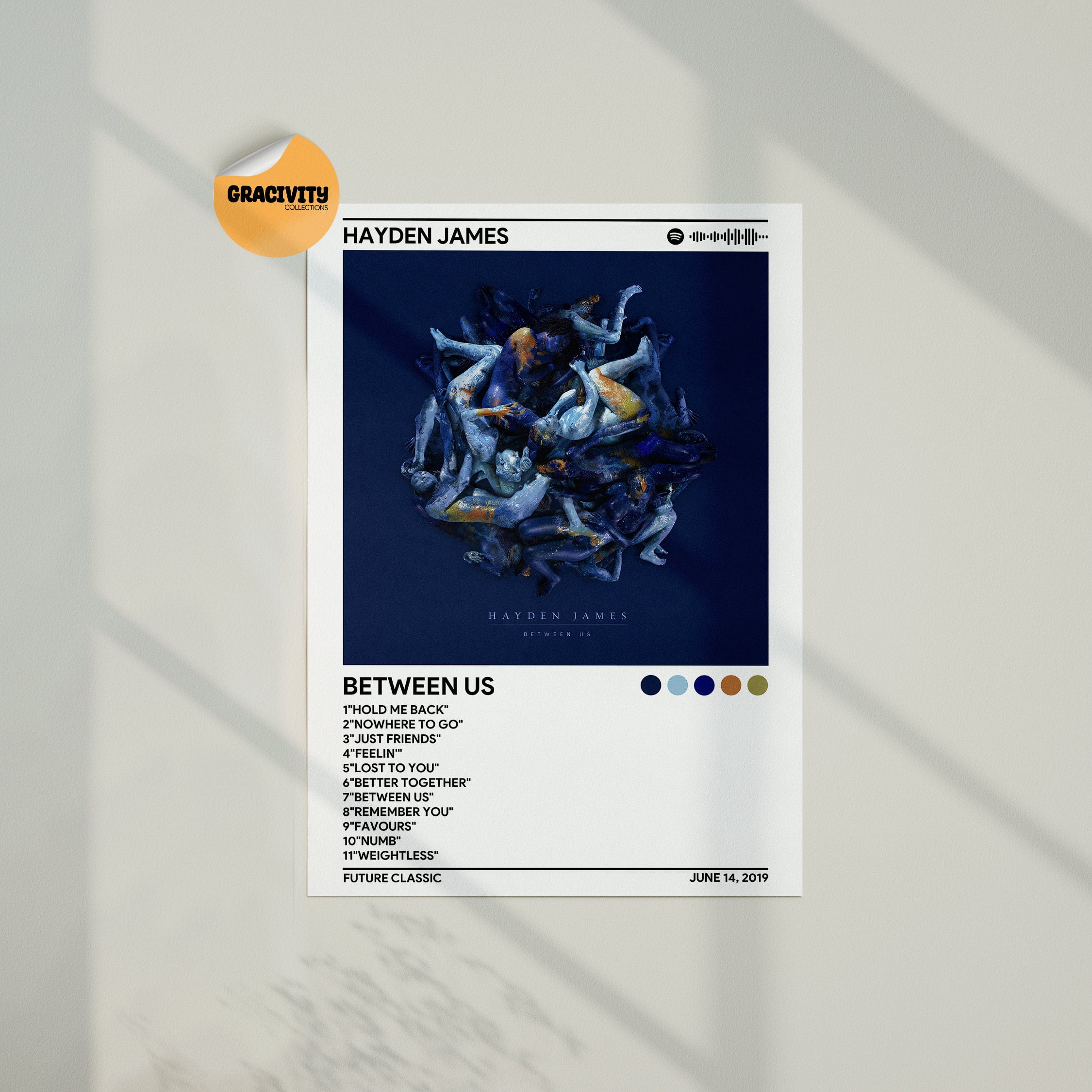 POSTER Hayden James - Between Us / Album Poster / Wall Art / Home Decor ...