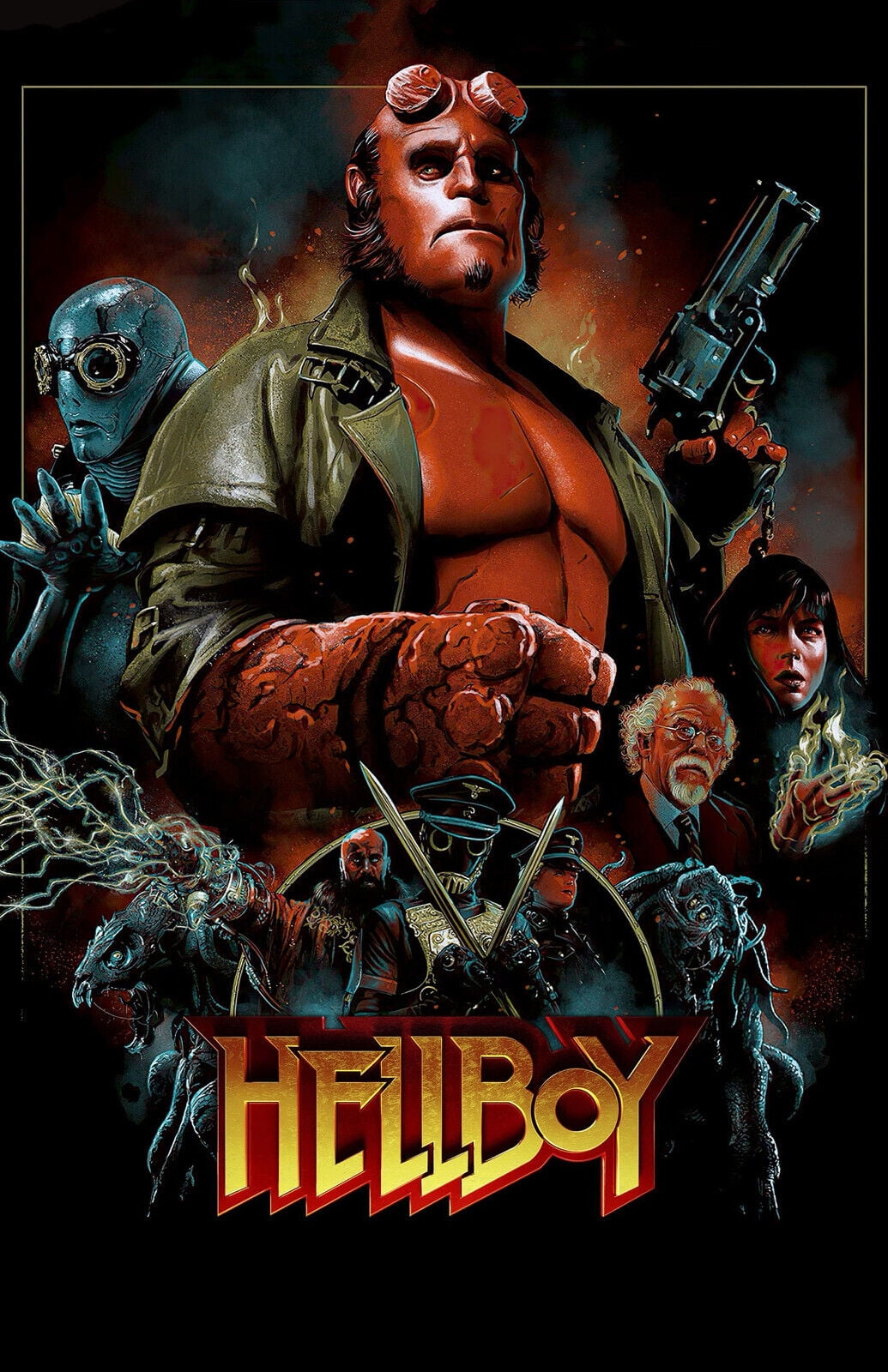 POSTER Hellboy Film By Guillermo del Toro 2004 Movie Poster-24x36 ...