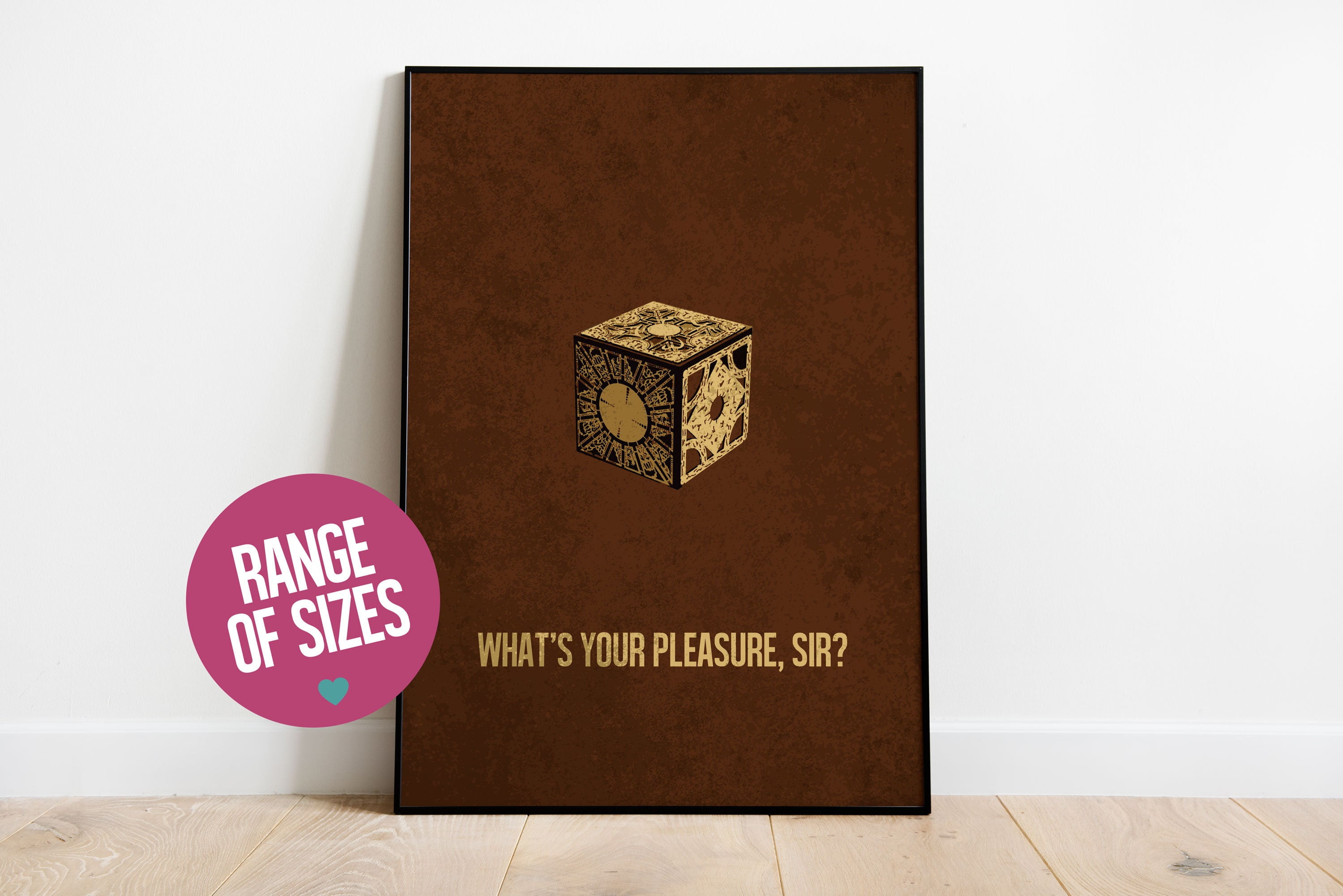 POSTER Hellraiser puzzlebox, Hellraiser poster, minimalist movie poster ...