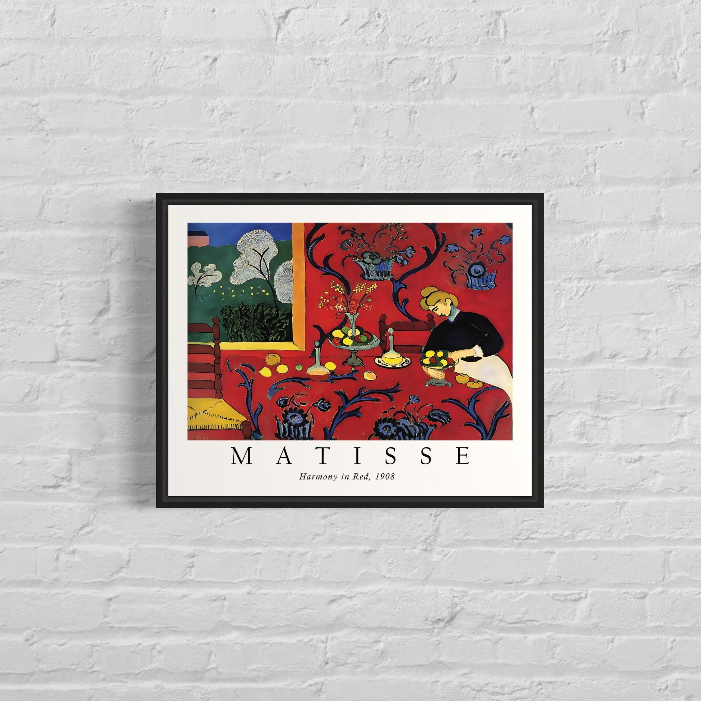 Poster Henri Matisse - Harmony in Red, 1908 - Vintage Gallery Wall Art ...
