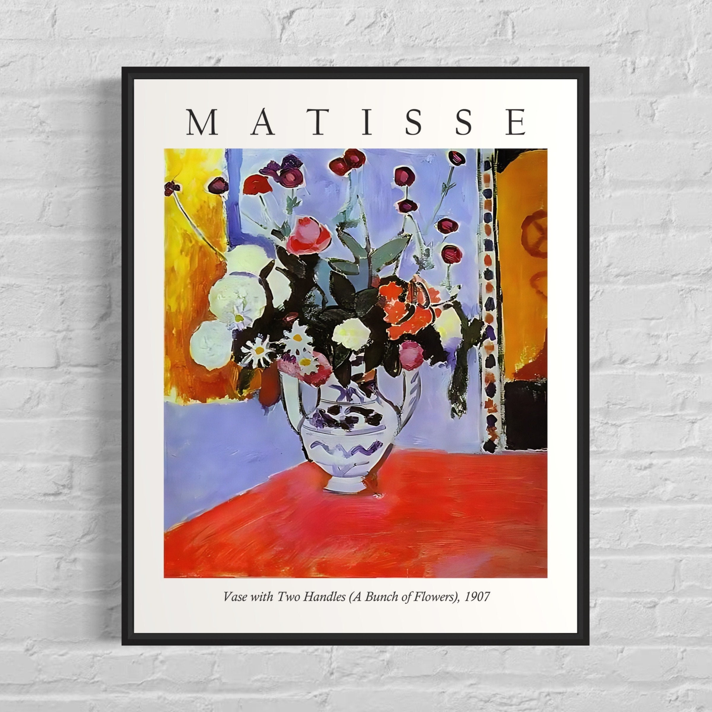 Poster Henri Matisse - Vase with Two Handles (A Bunch of Flowers), 1907 ...