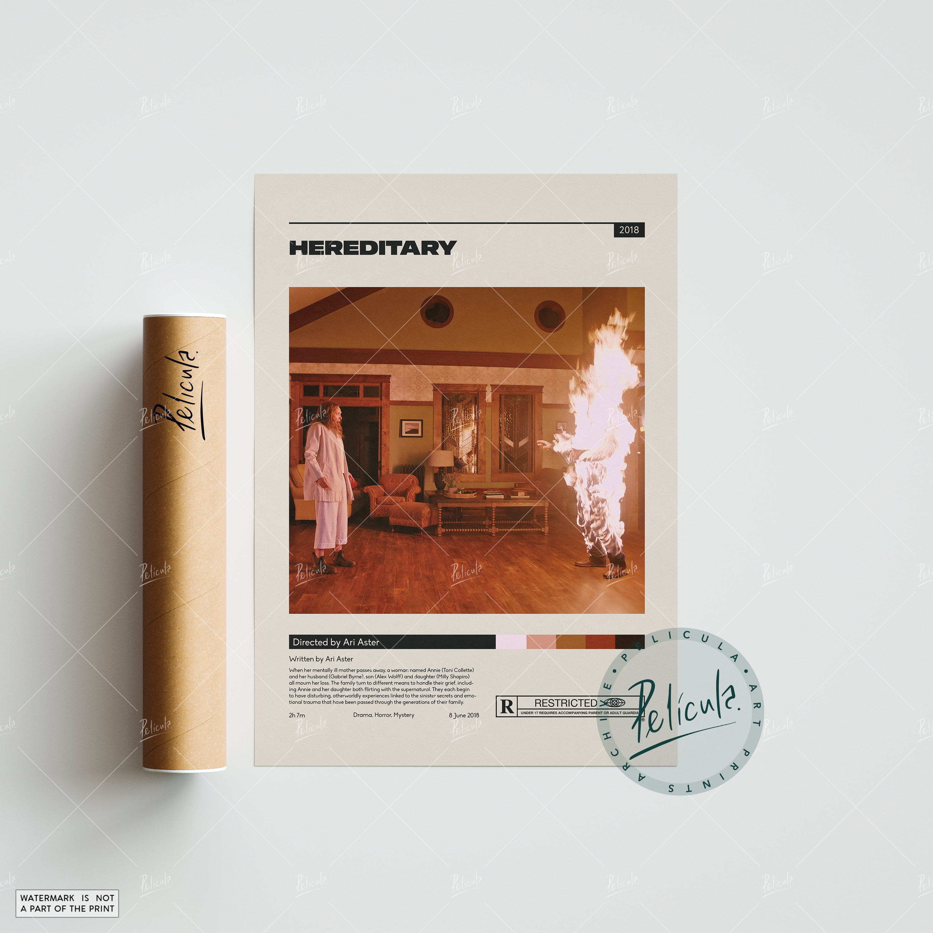 POSTER Hereditary | Ari Aster | Minimalist Movie Poster | Vintage Retro ...