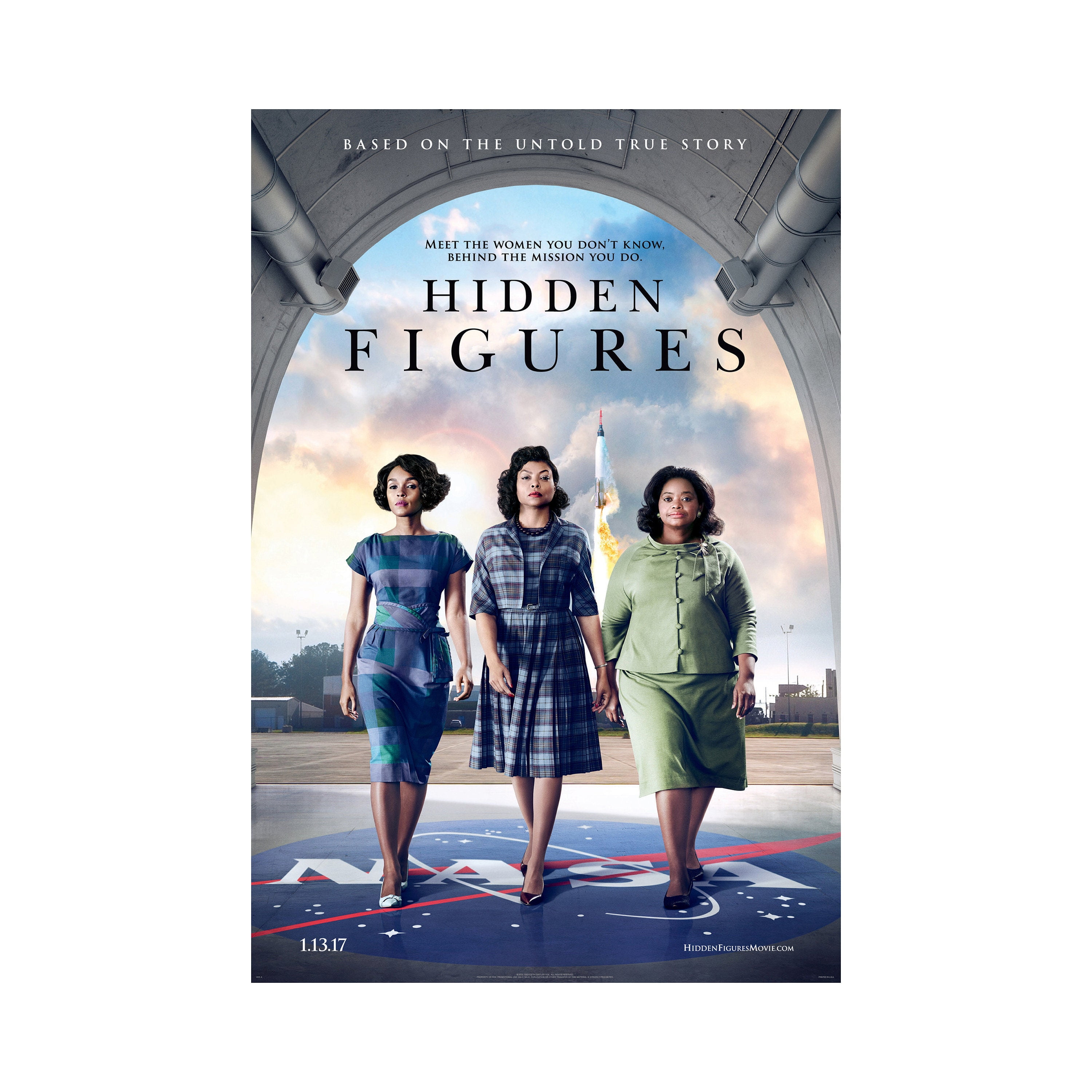 POSTER Hidden Figures Movie Poster High Quality Glossy Print Photo Wall ...