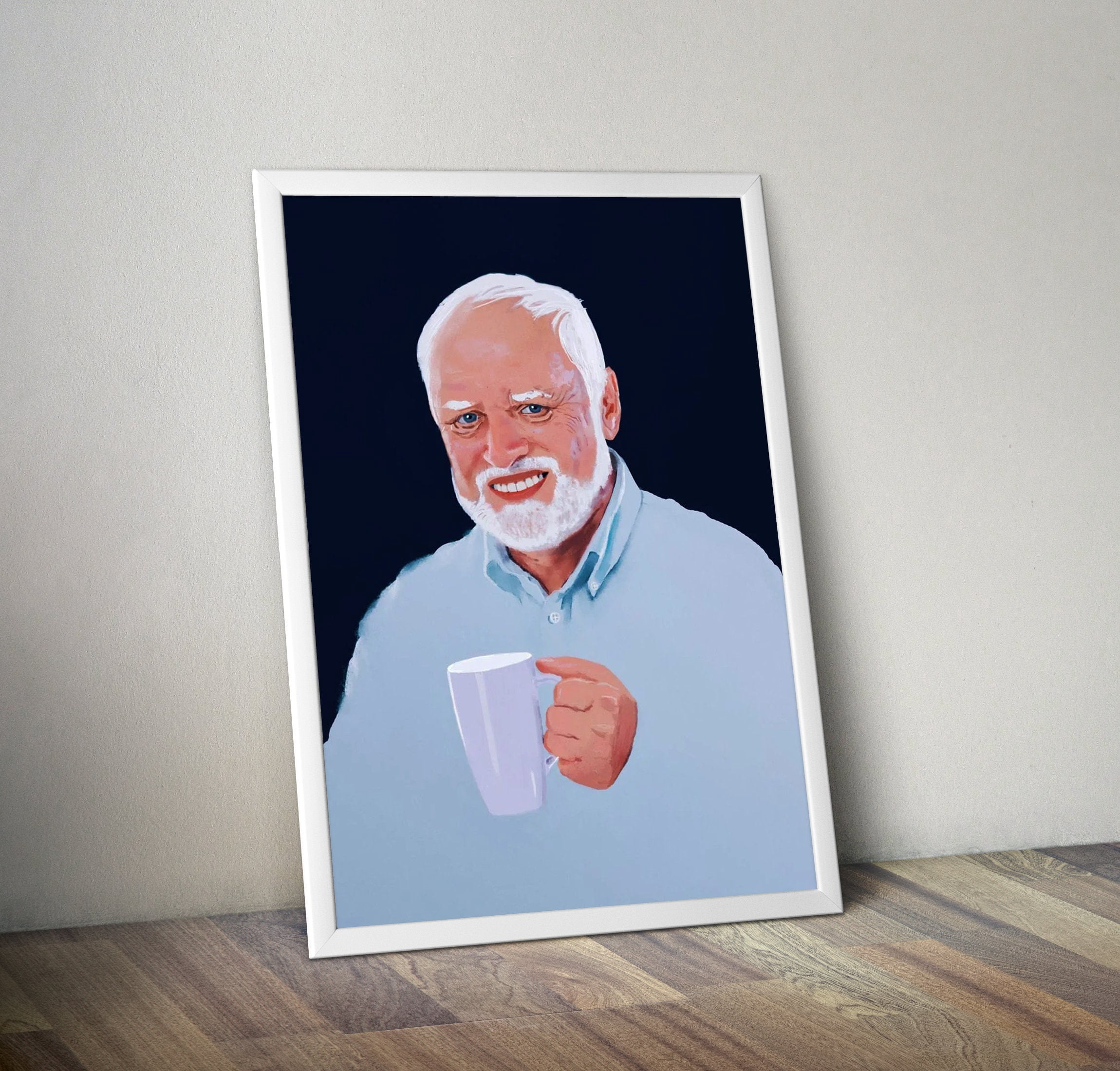 POSTER Hide the pain Harold Laugh Poster Funny Memes Funny Present Meme ...